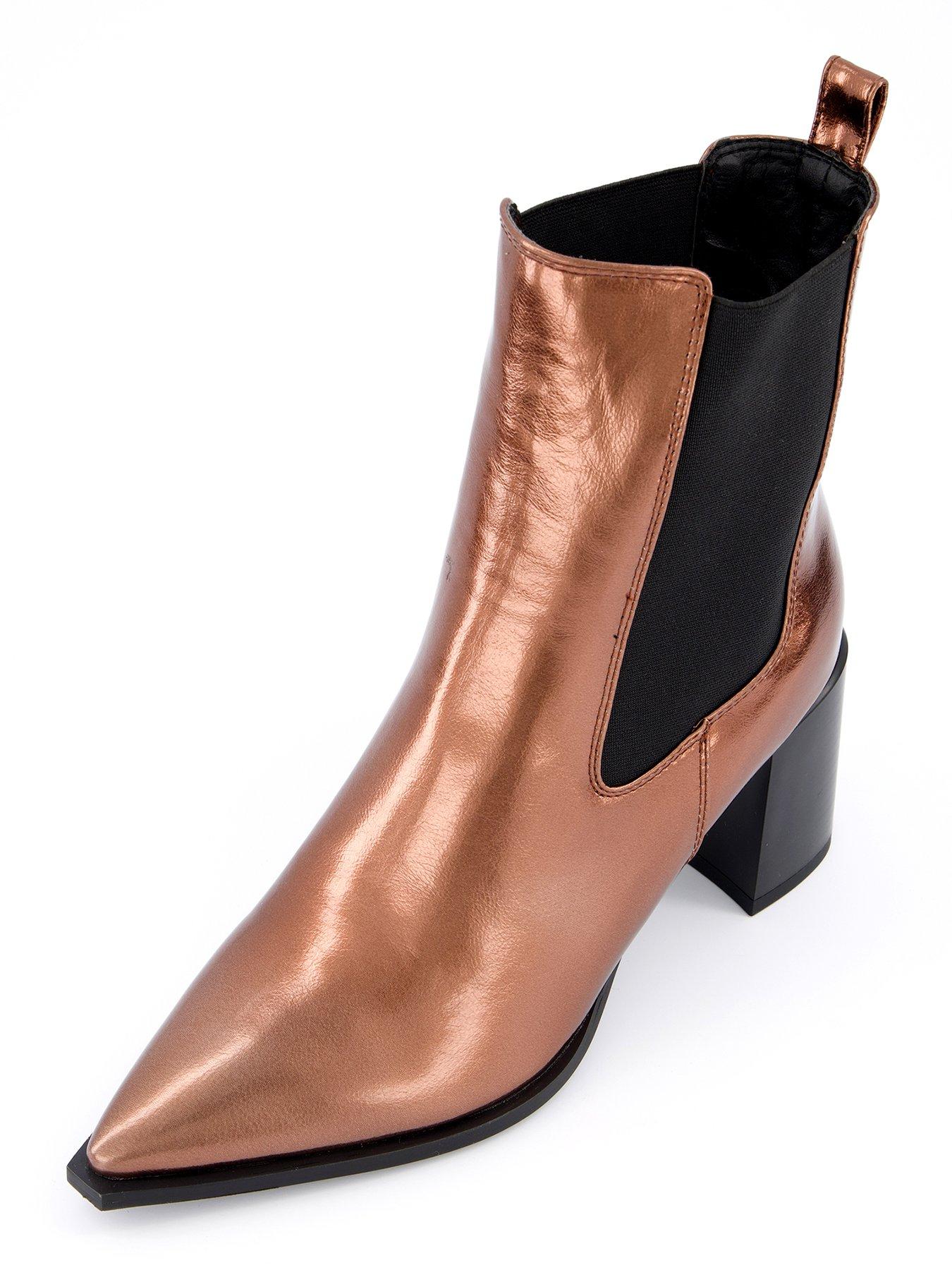 Raid Nemma Ankle Boots - Dark Gold | Very