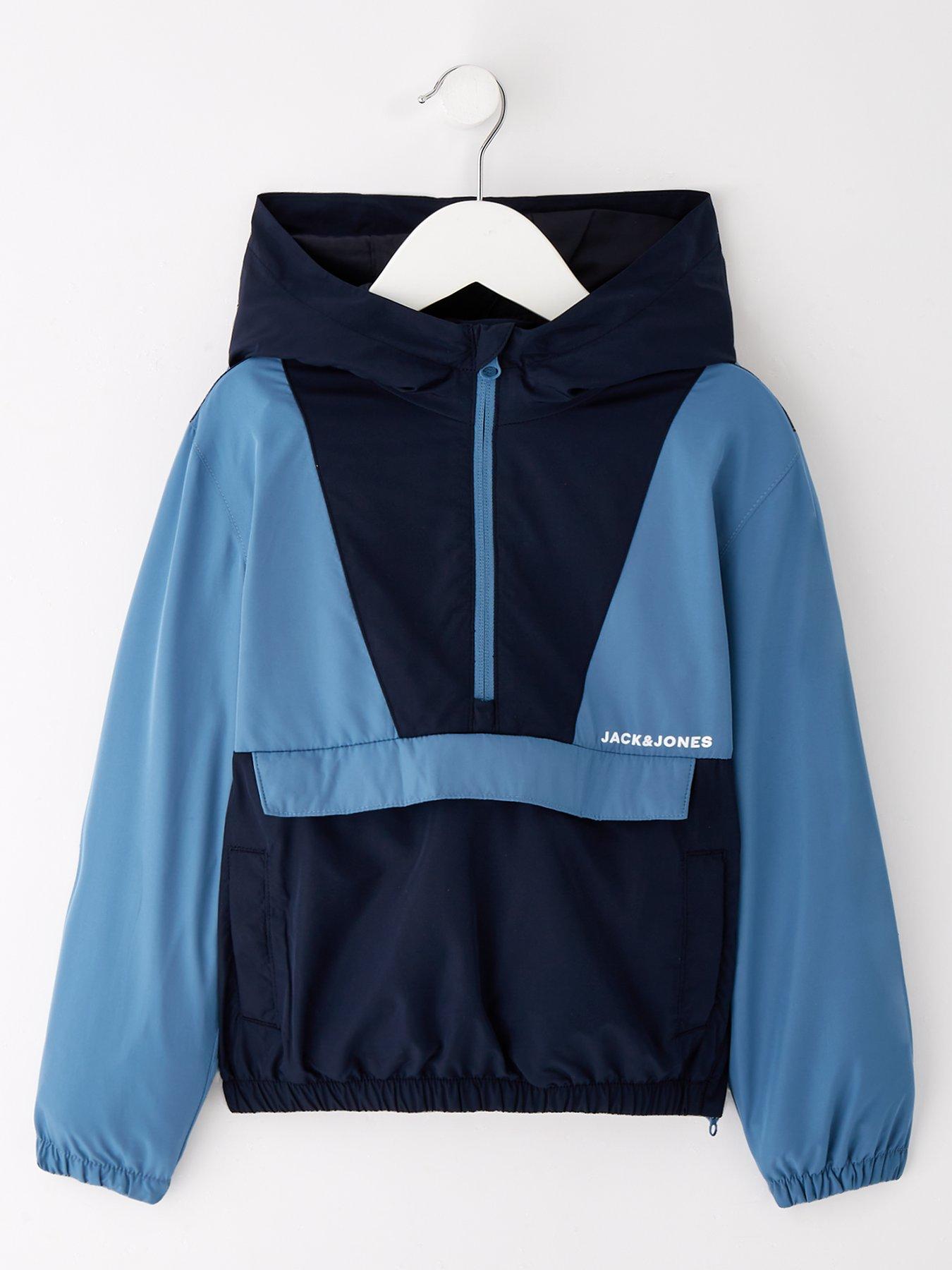 Jack & Jones Mini Younger Boys Windbreaker Packable Anorak - Sky ...