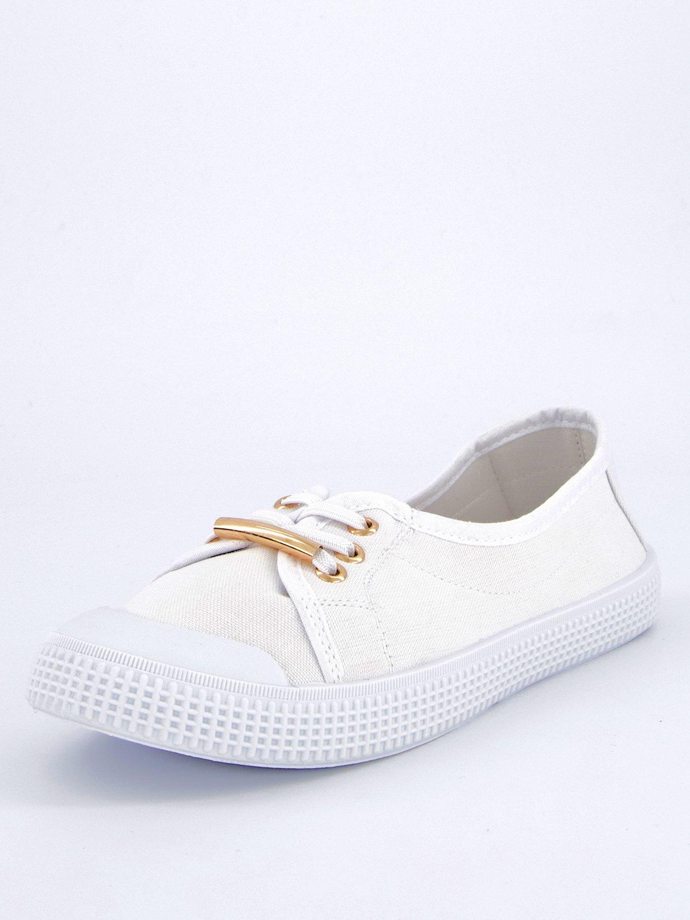 Everyday Wide Fit Elastic Lace Pump - White | Very