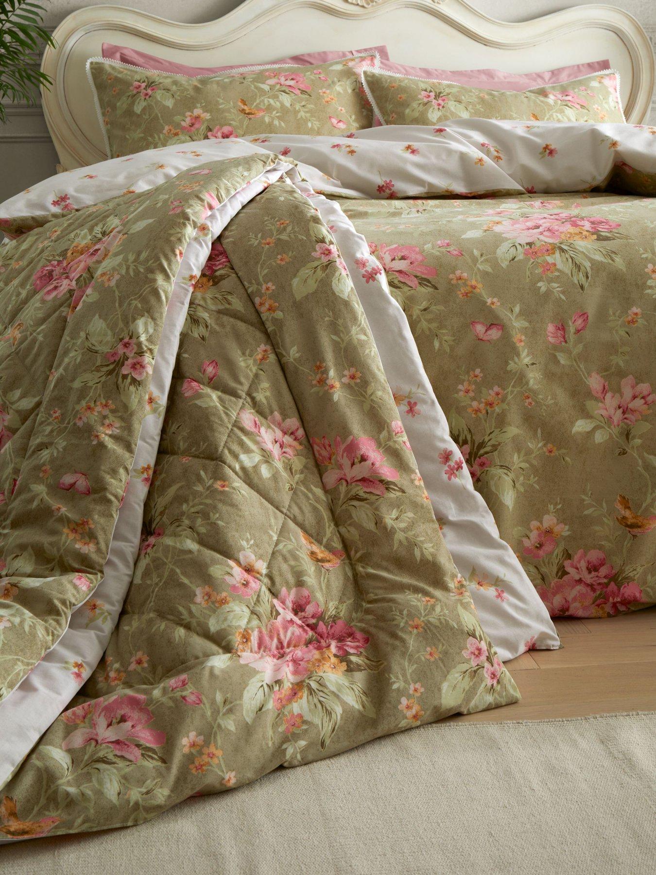Bridgerton by Catherine Lansfield Penelope Floral Bedspread Throw | Very
