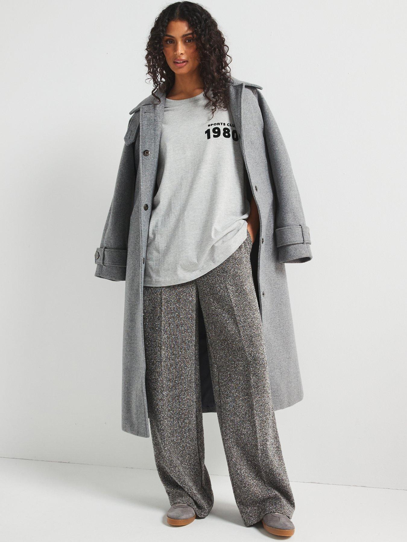 V by Very Graphic T-Shirt Oz - Grey | Very