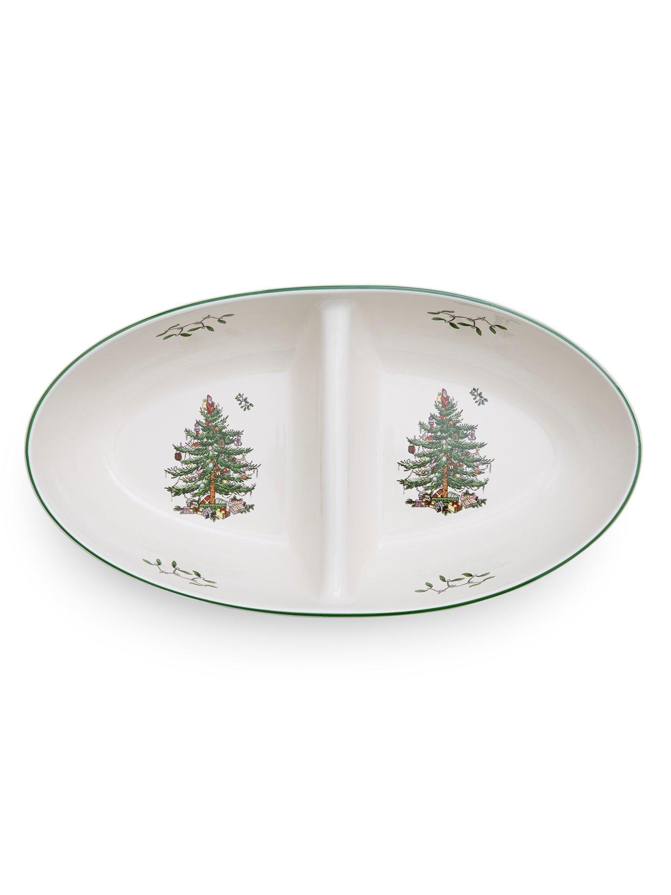 Spode Christmas Tree Divided Serving Platter | Very