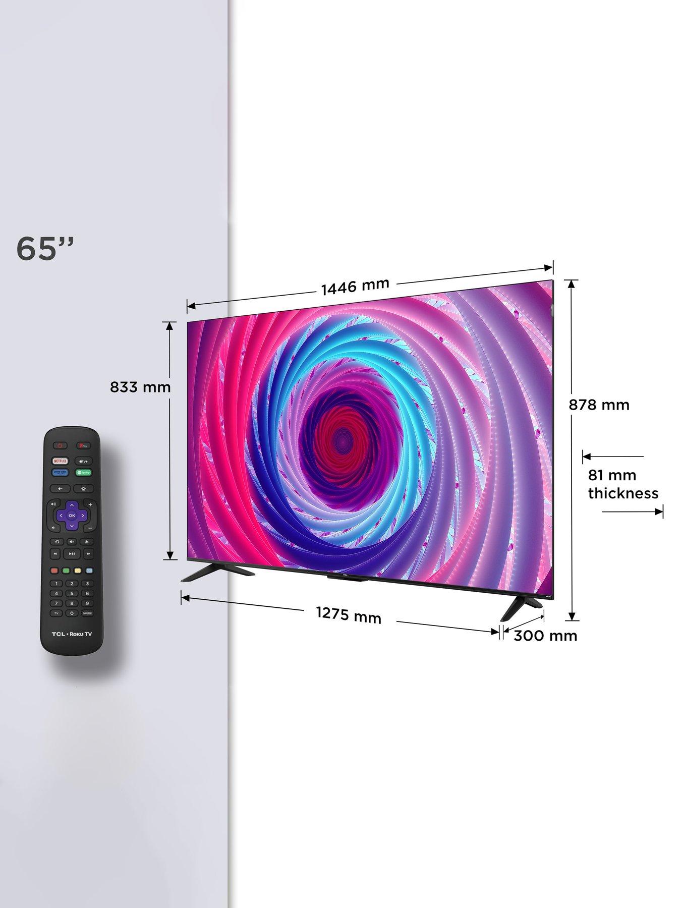 TCL 65RC650K Roku TV, 65-inch, 4K Ultra HD HDR, QLED, Smart TV | Very