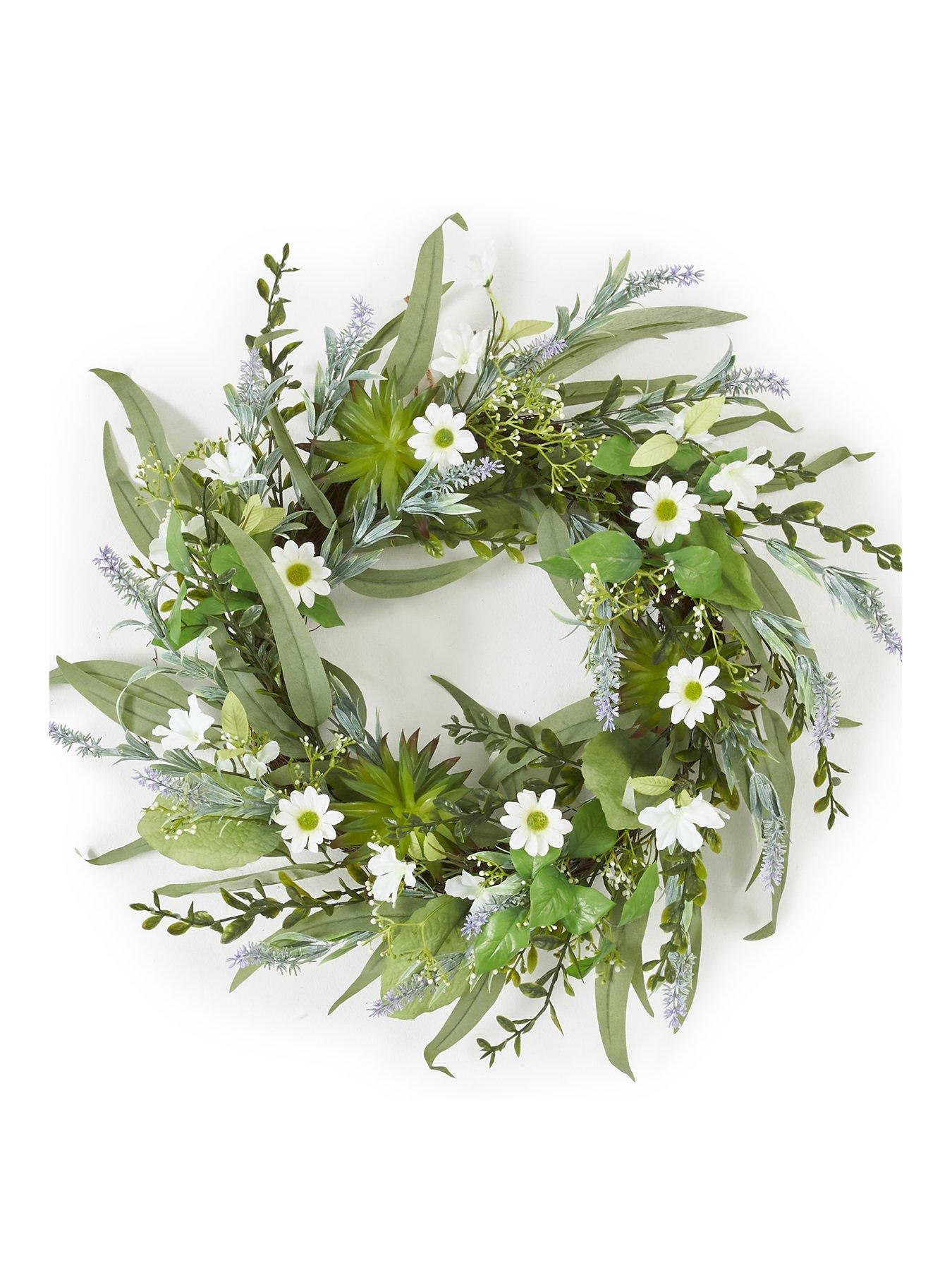 Very Home Rattan Wreath with Lavender (60cm) | Very