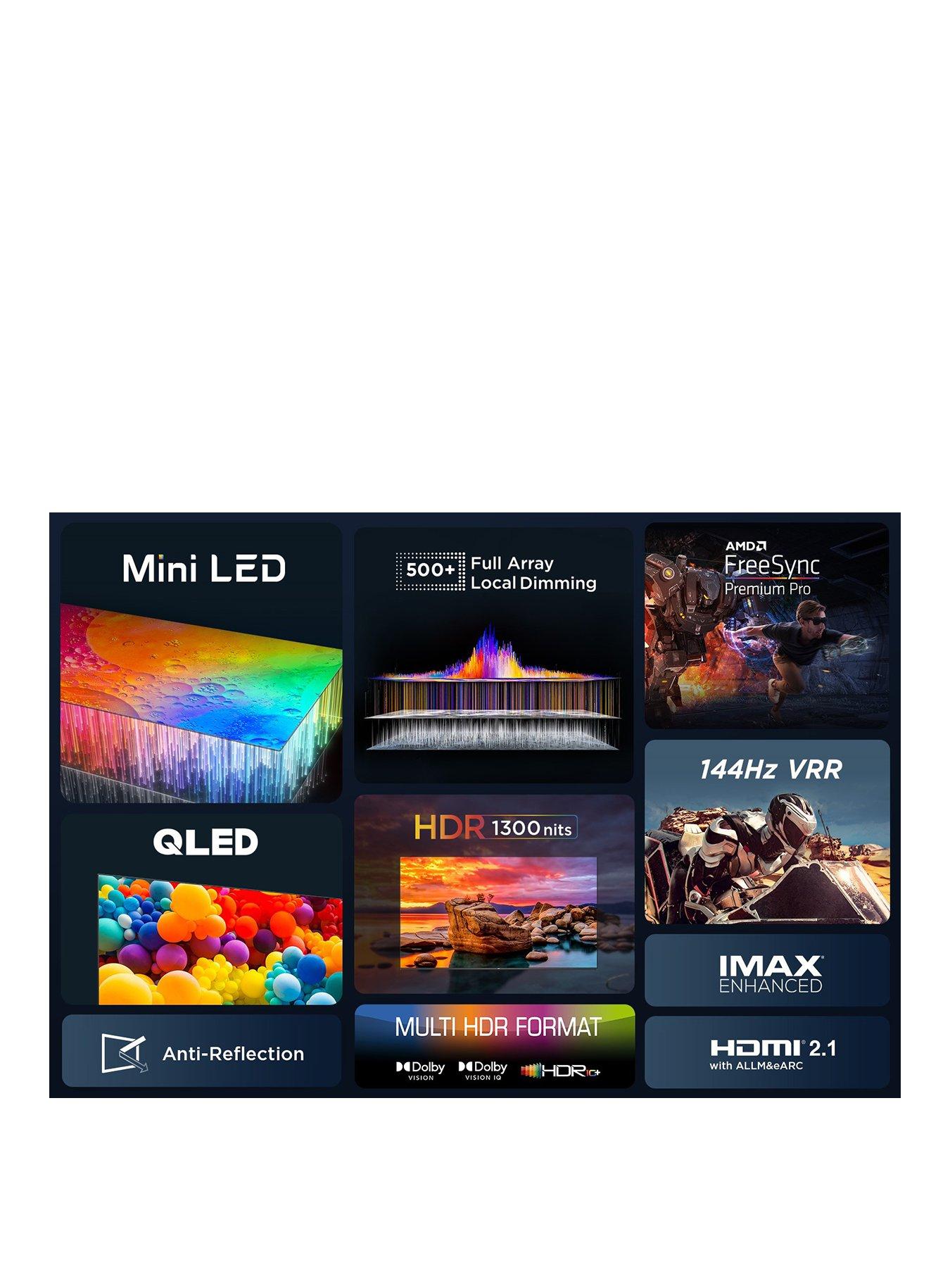 TCL 85C805K, 85 inch, QD-Mini LED, 4K, Smart Google TV | Very