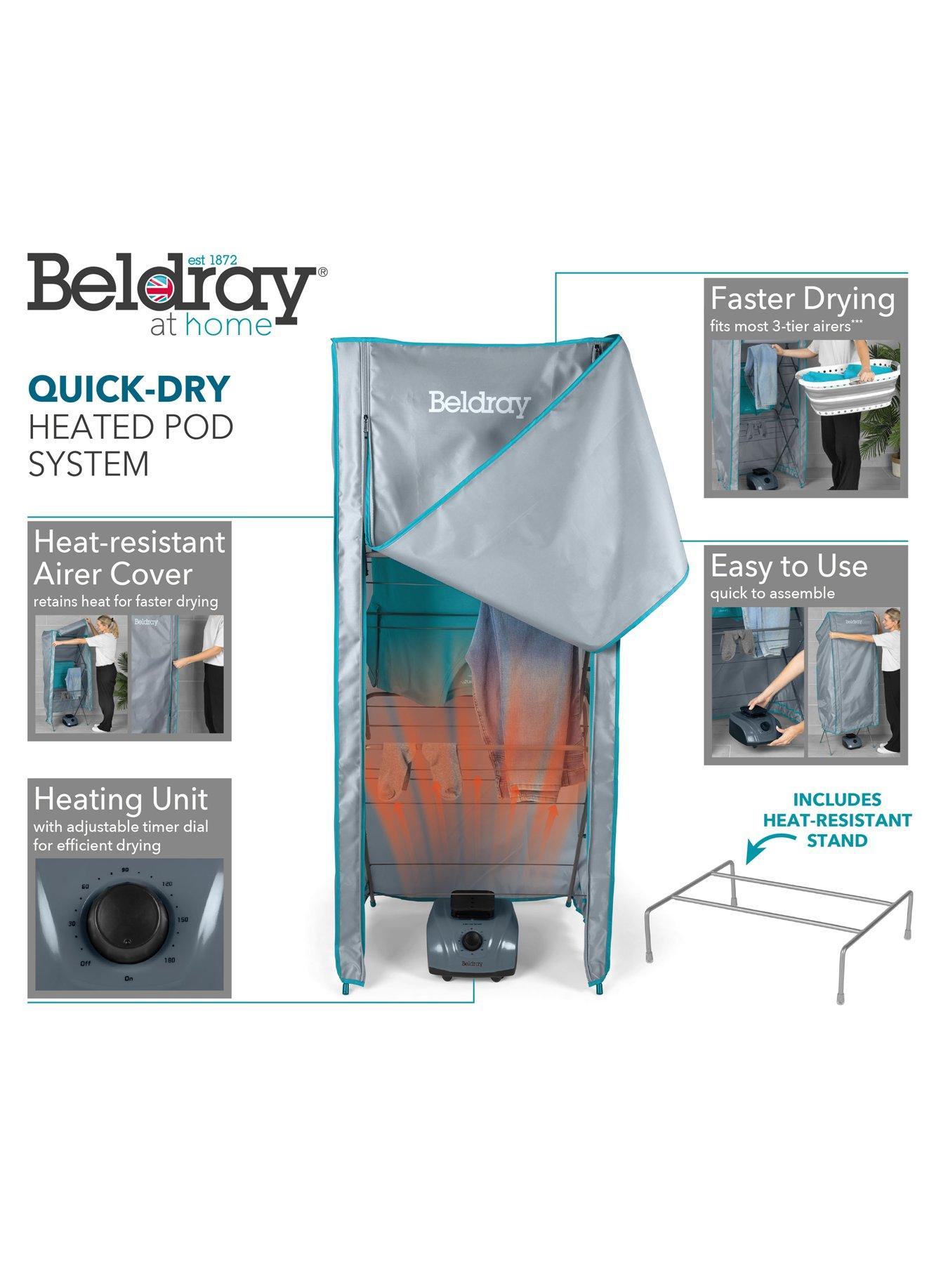 Beldray 3 Tier Airer Cover & Heater Unit | Very