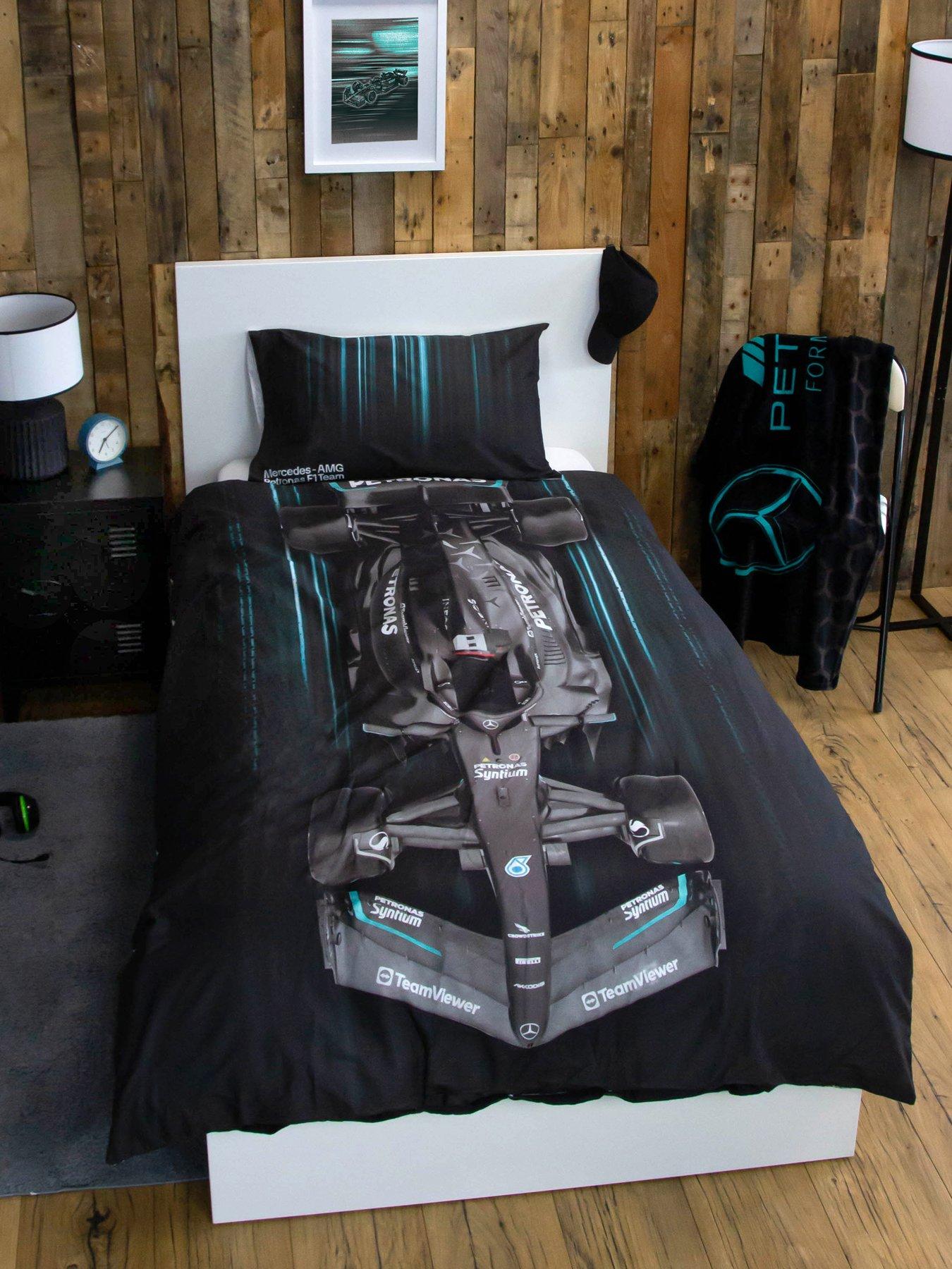 F1 Mercedes Digi Print Single Panel Duvet | Very