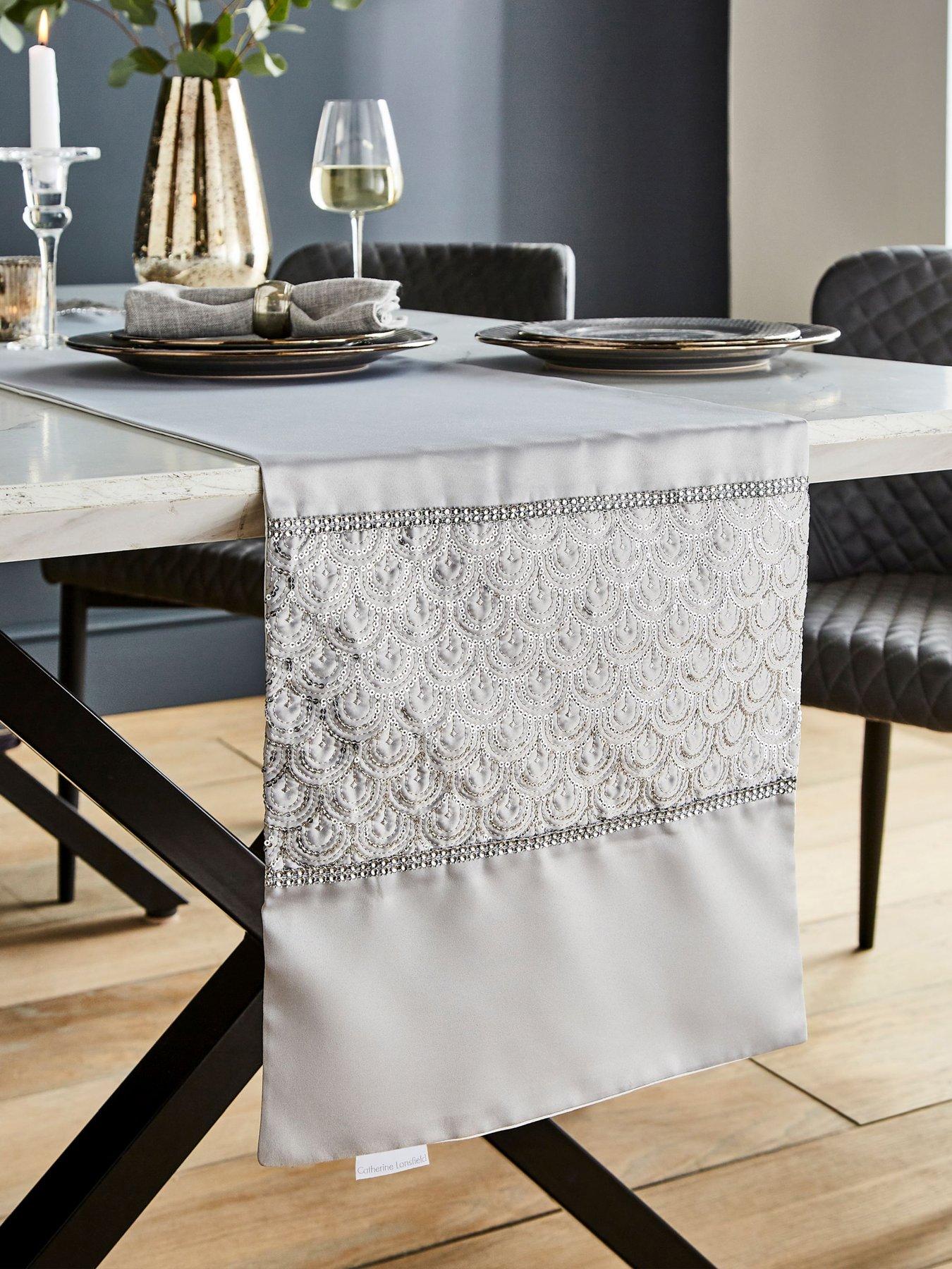 Catherine Lansfield Deco Sequin Table Runner | Very