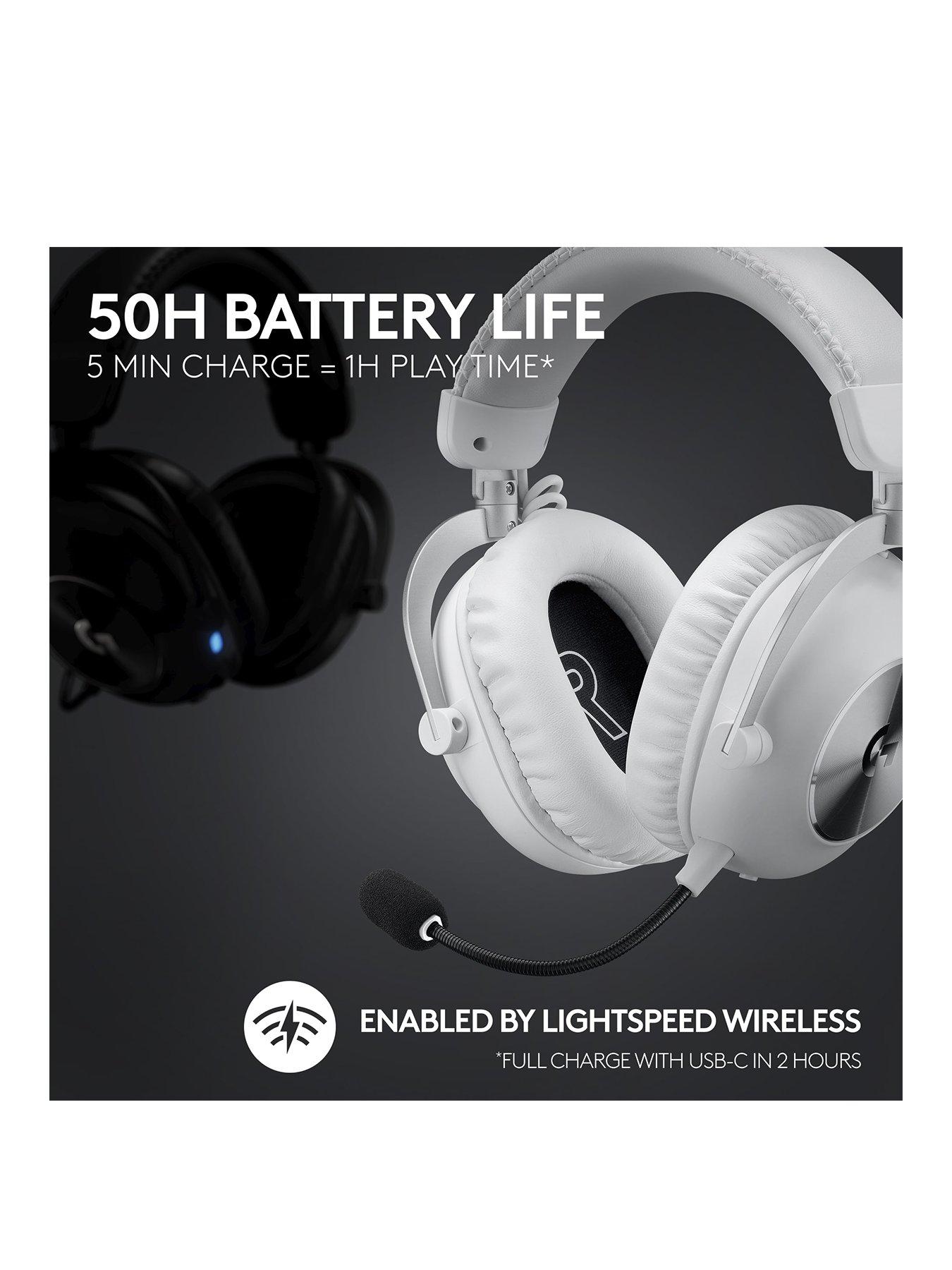 LogitechG PRO X LIGHTSPEED 2 Headset - White | Very