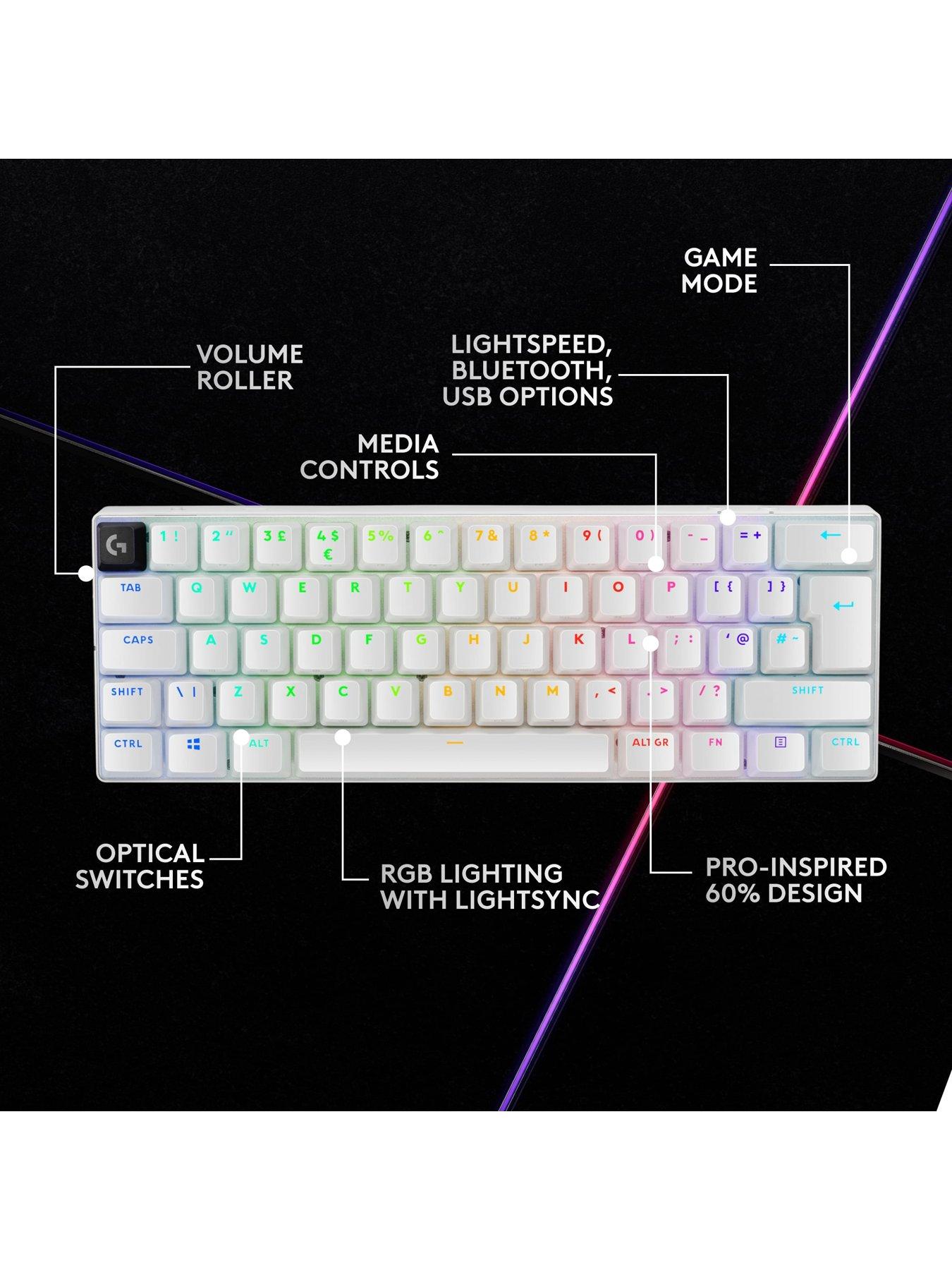LogitechG G PRO X 60 Keyboard - White | Very