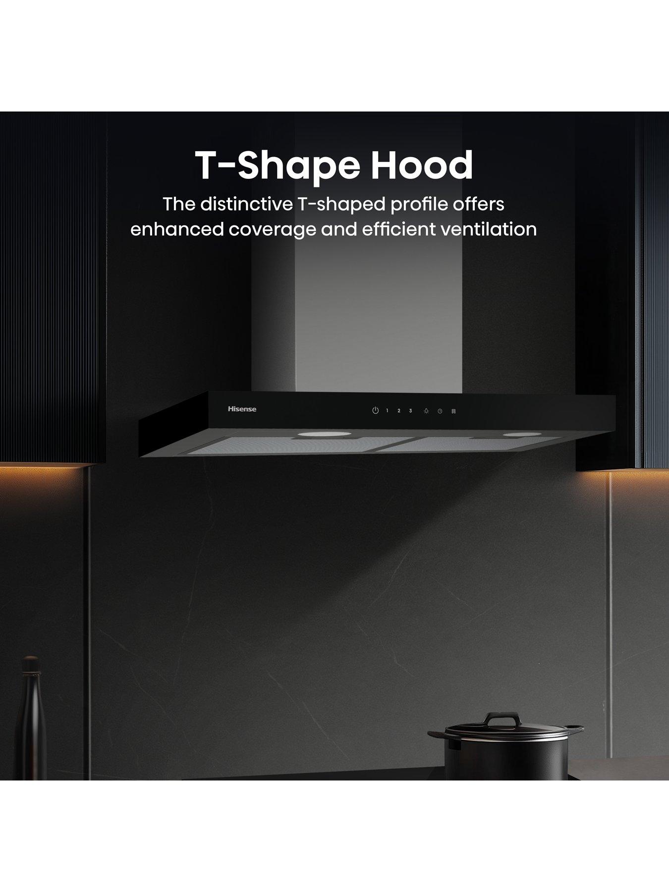 Hisense CH6T14BXBUK 60cm T-Shape Cooker Hood - Stainless Steel | Very