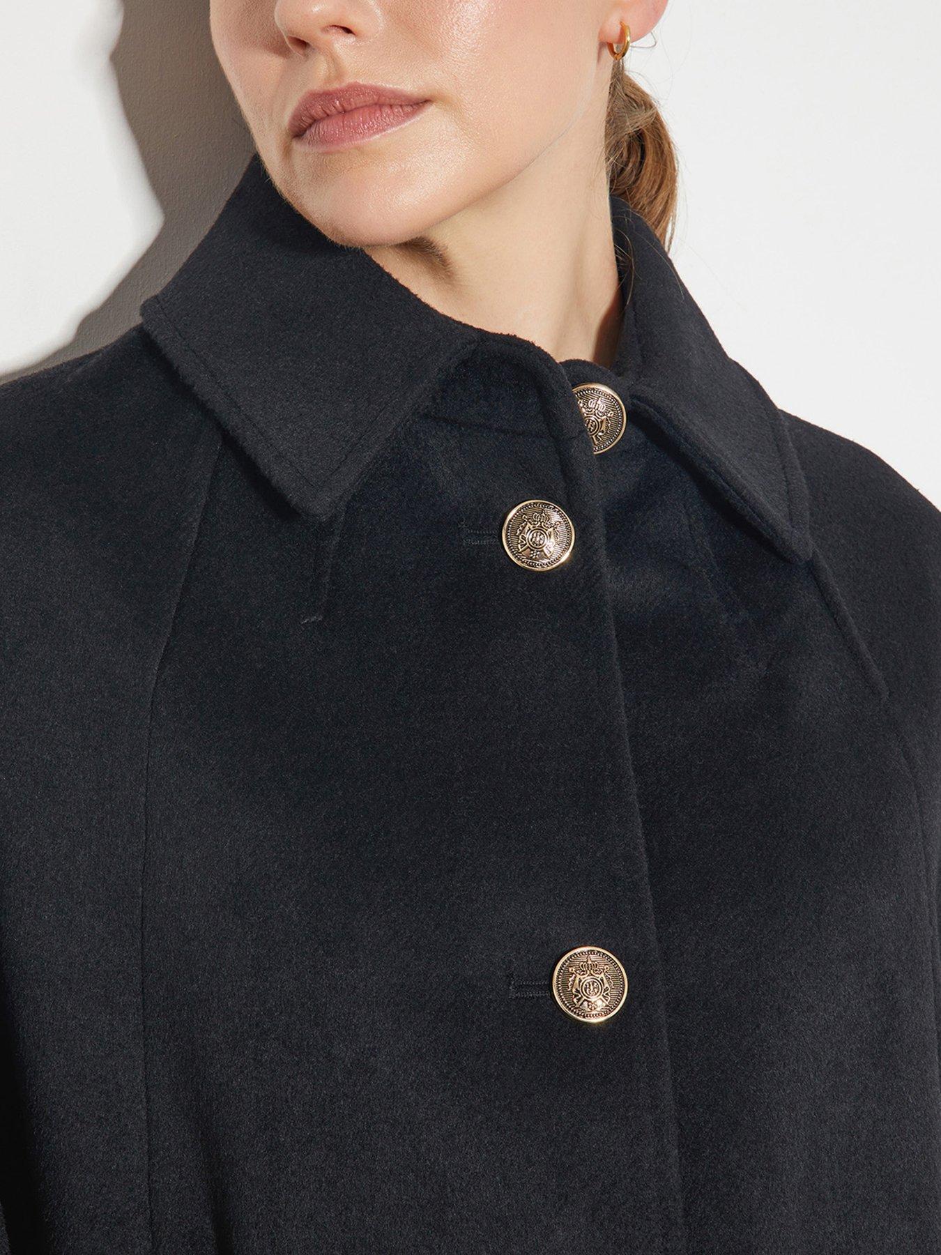 Monsoon Cecily Military Cape - Black | Very
