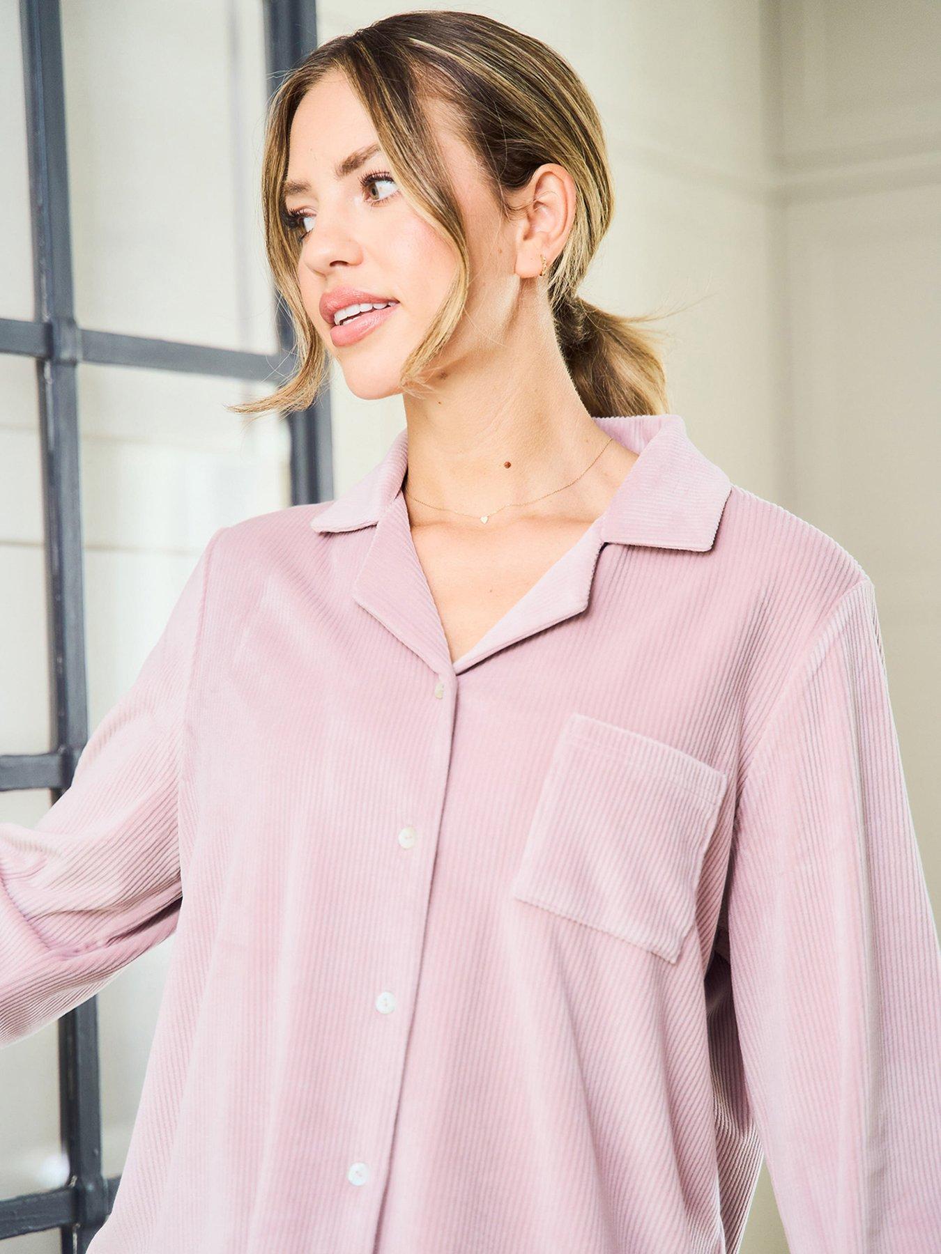 Jim Jam The Label Jimjam Ribbed Revere Pyjama Set | Very