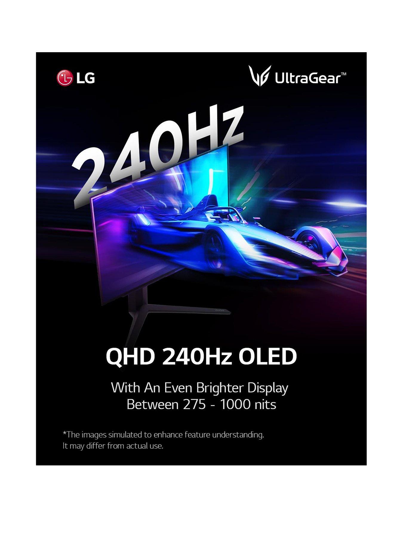 LG 27" UltraGear QHD OLED 240Hz Gaming Monitor | Very