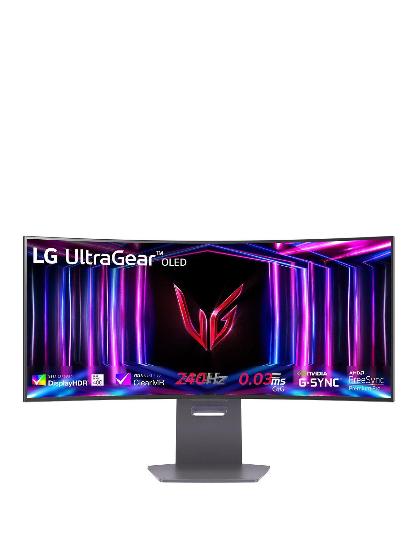 LG 34" UltraGear Ultra-WQHD OLED 240Hz Curved Gaming Monitor | Very