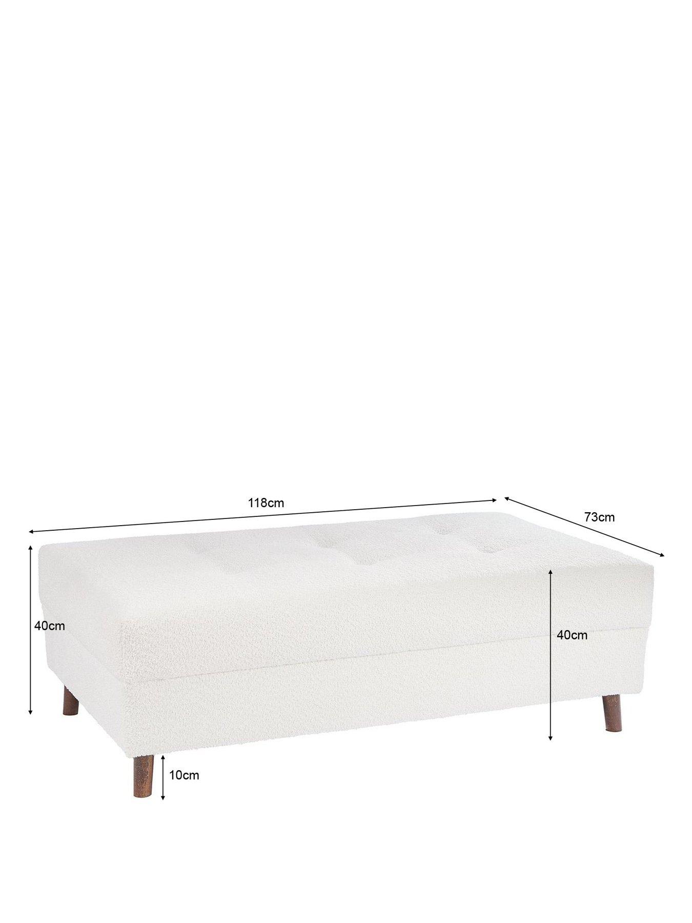 Very Home Rune Fabric Footstool - FSC® Certified | Very