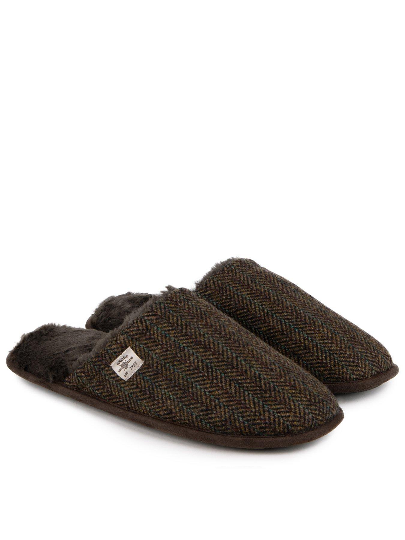 TOTES Woven Wool Mix Mule Slippers | Very