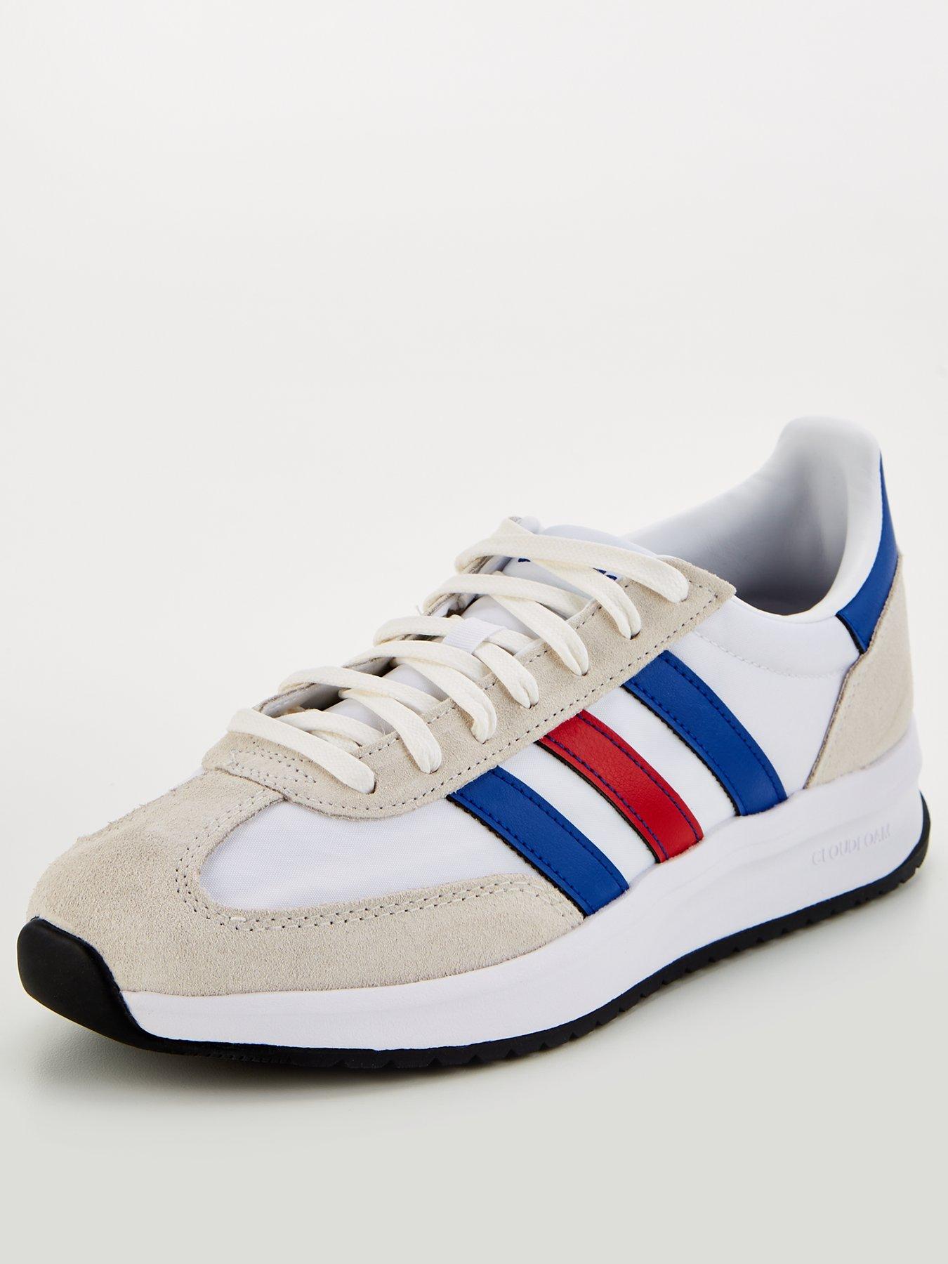 adidas Men's Run 72 Trainers -White/Blue | Very