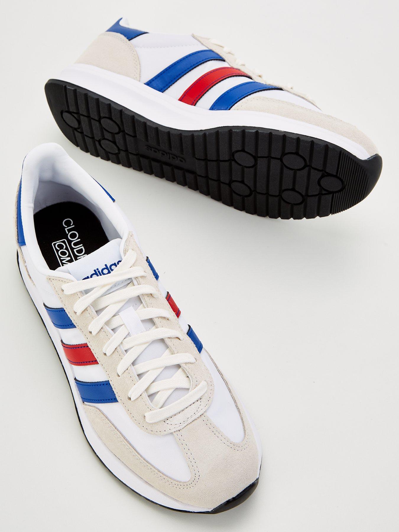 adidas Men's Run 72 Trainers -White/Blue | Very