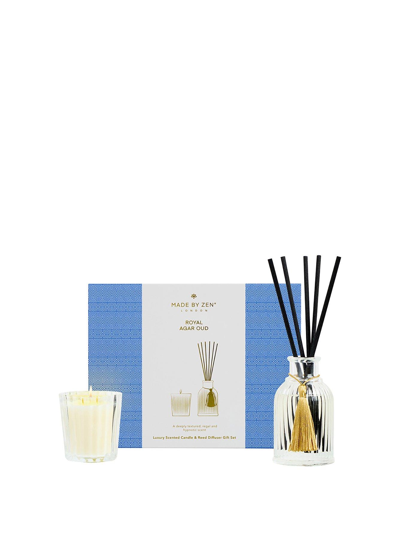 Made by Zen Riad Gift Set 50ml Reed Diffuser & 70g Candle - Agar Oud | Very