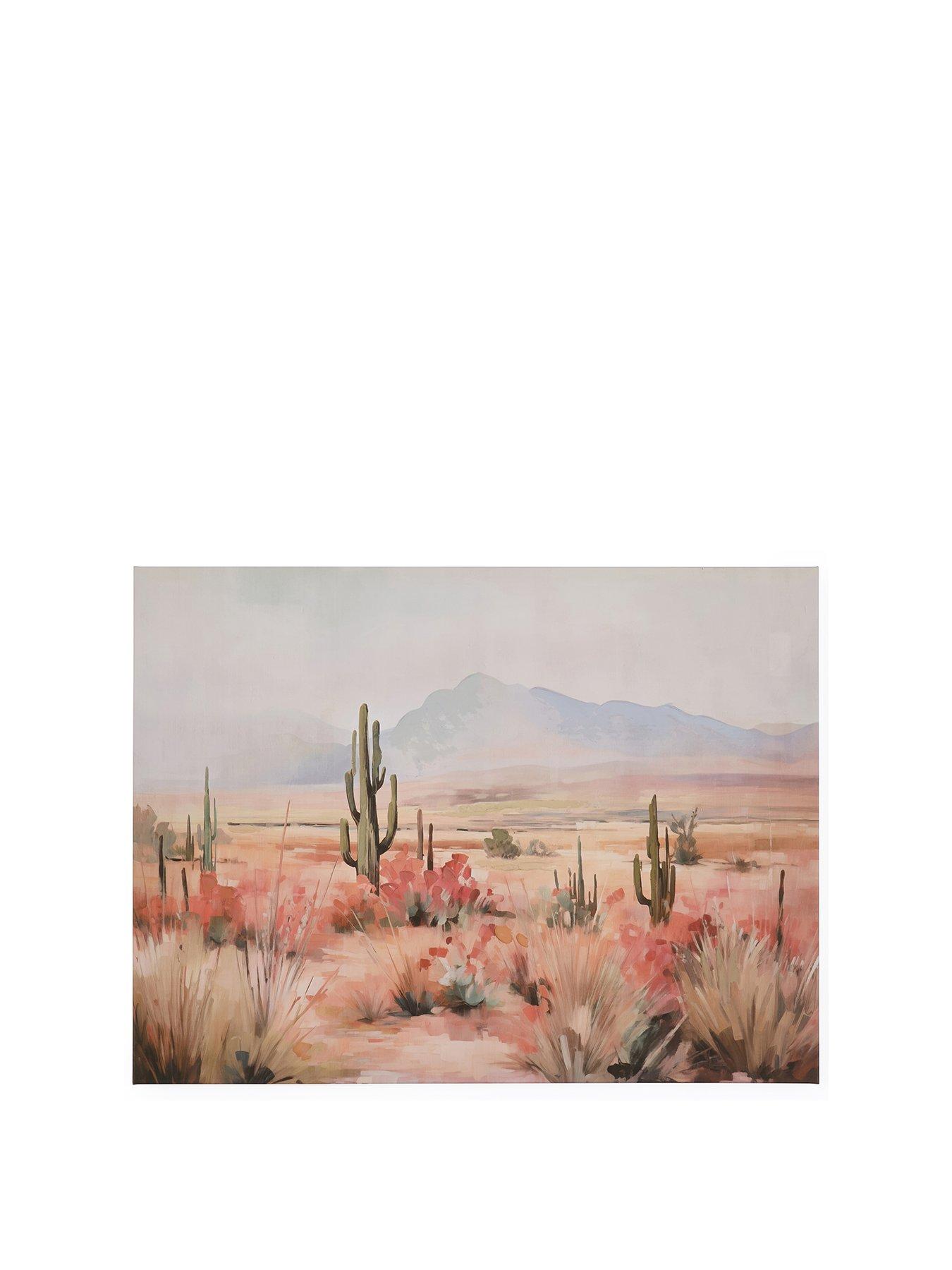 The Very Collection Wild West Printed Canvas Wall Art with Hand-Painted ...