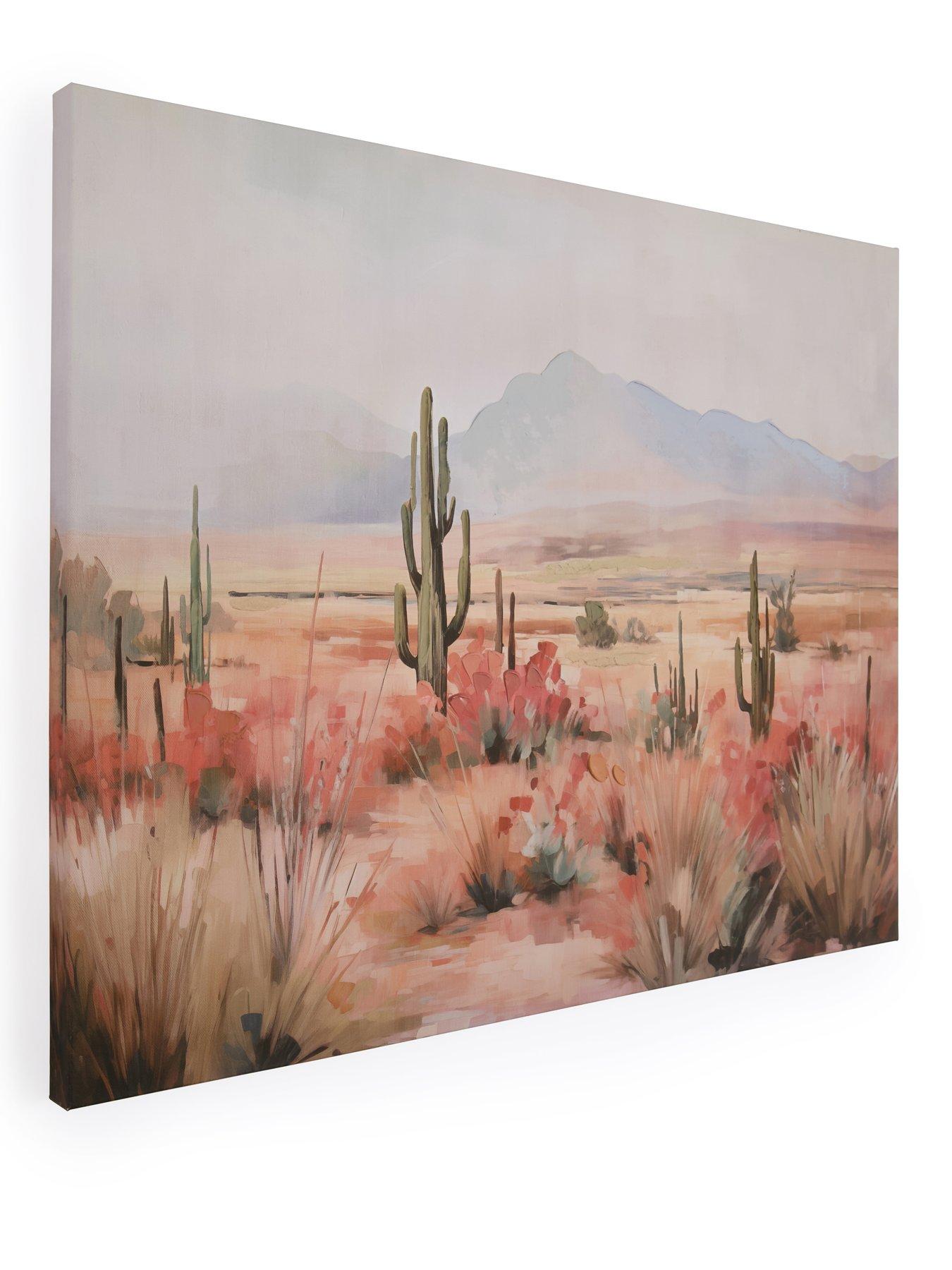 The Very Collection Wild West Printed Canvas Wall Art with Hand-Painted ...