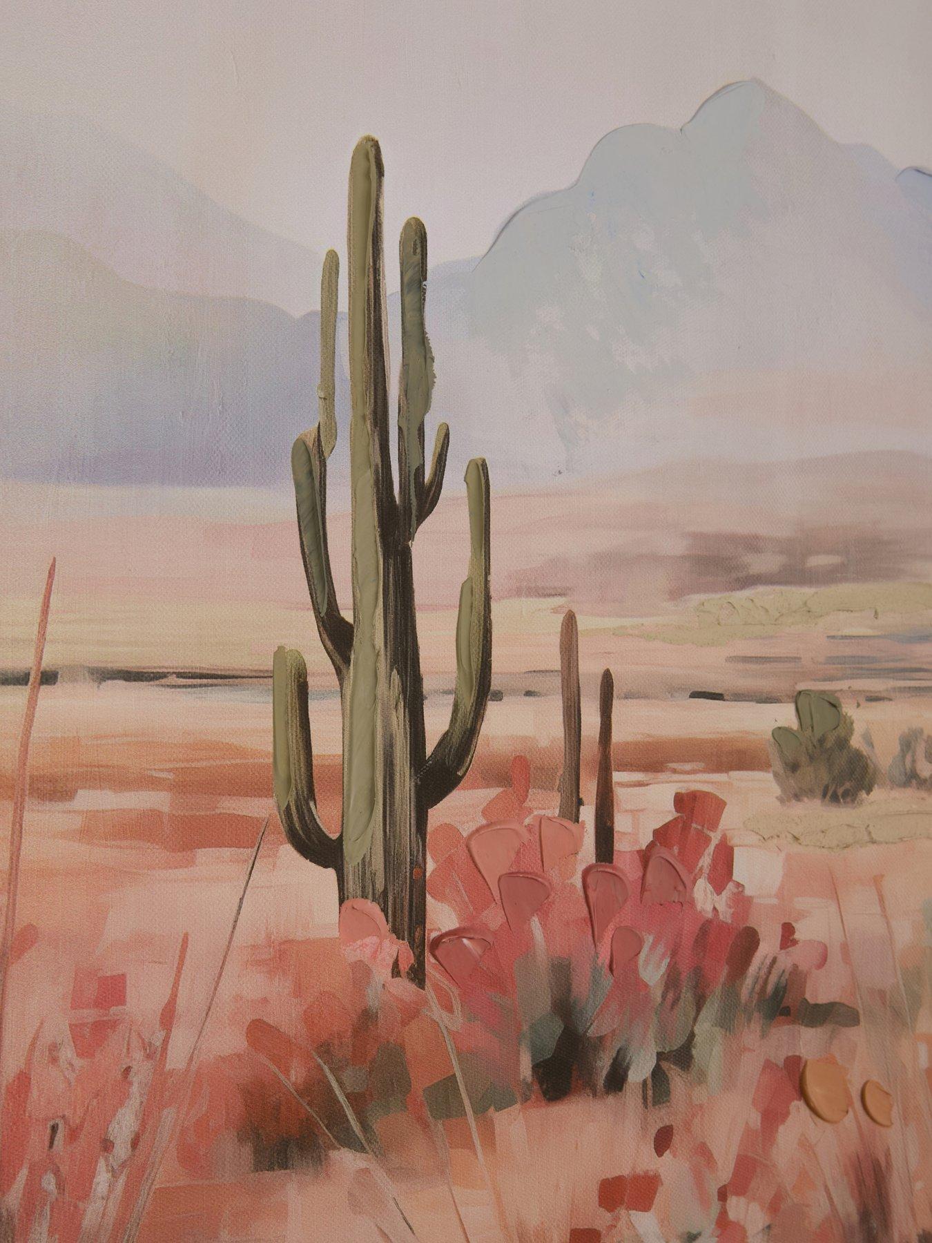 The Very Collection Wild West Printed Canvas Wall Art with Hand-Painted ...