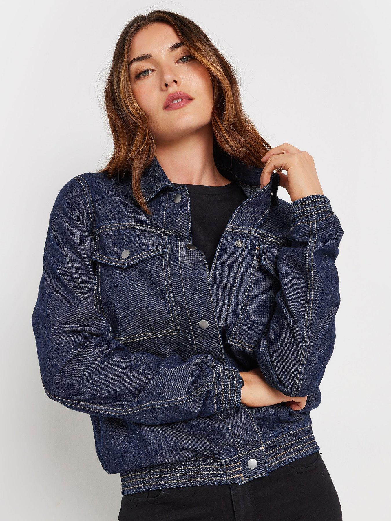 Long Tall Sally Bomber Jacket - Blue | Very