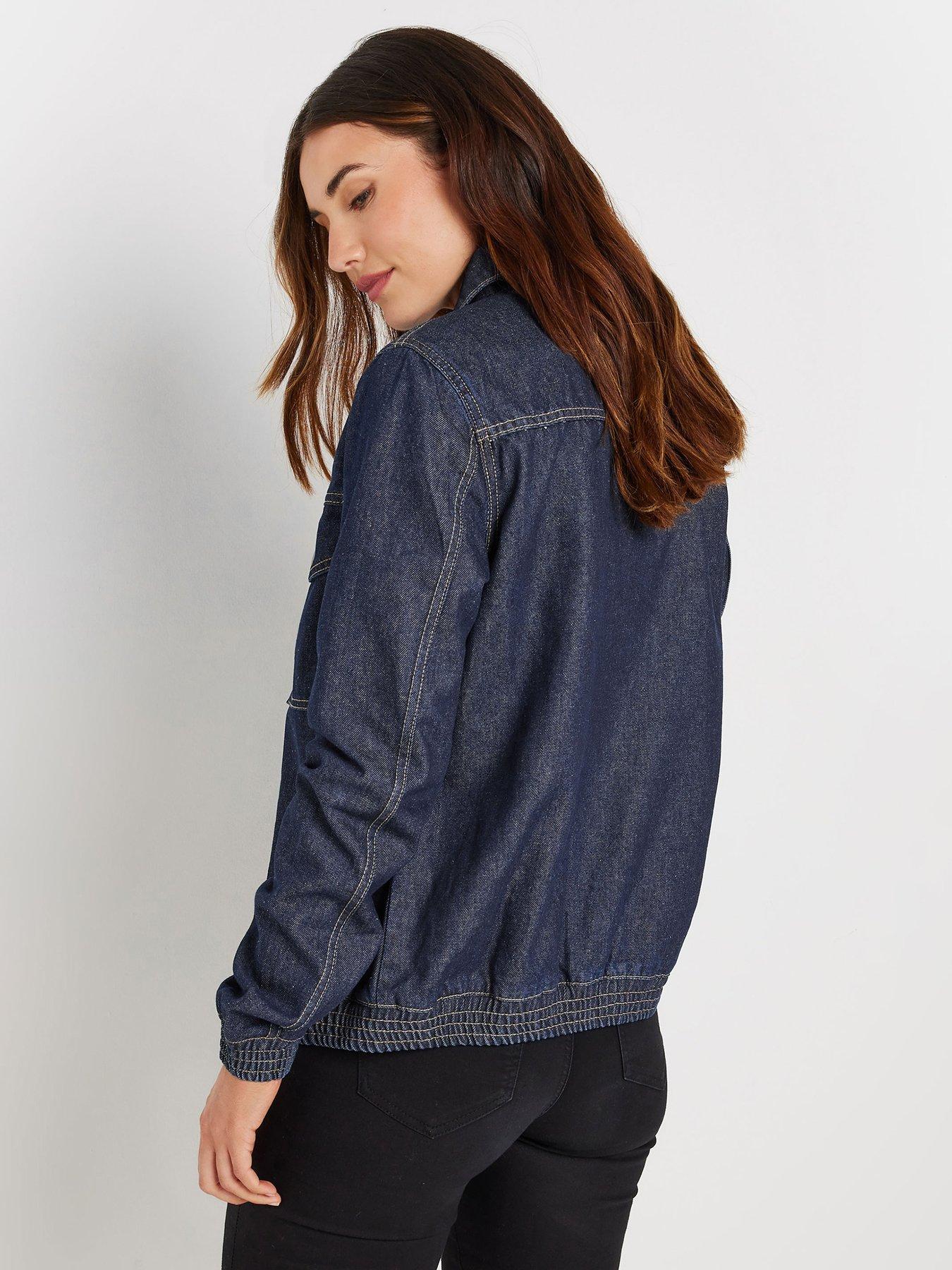 Long Tall Sally Bomber Jacket - Blue | Very
