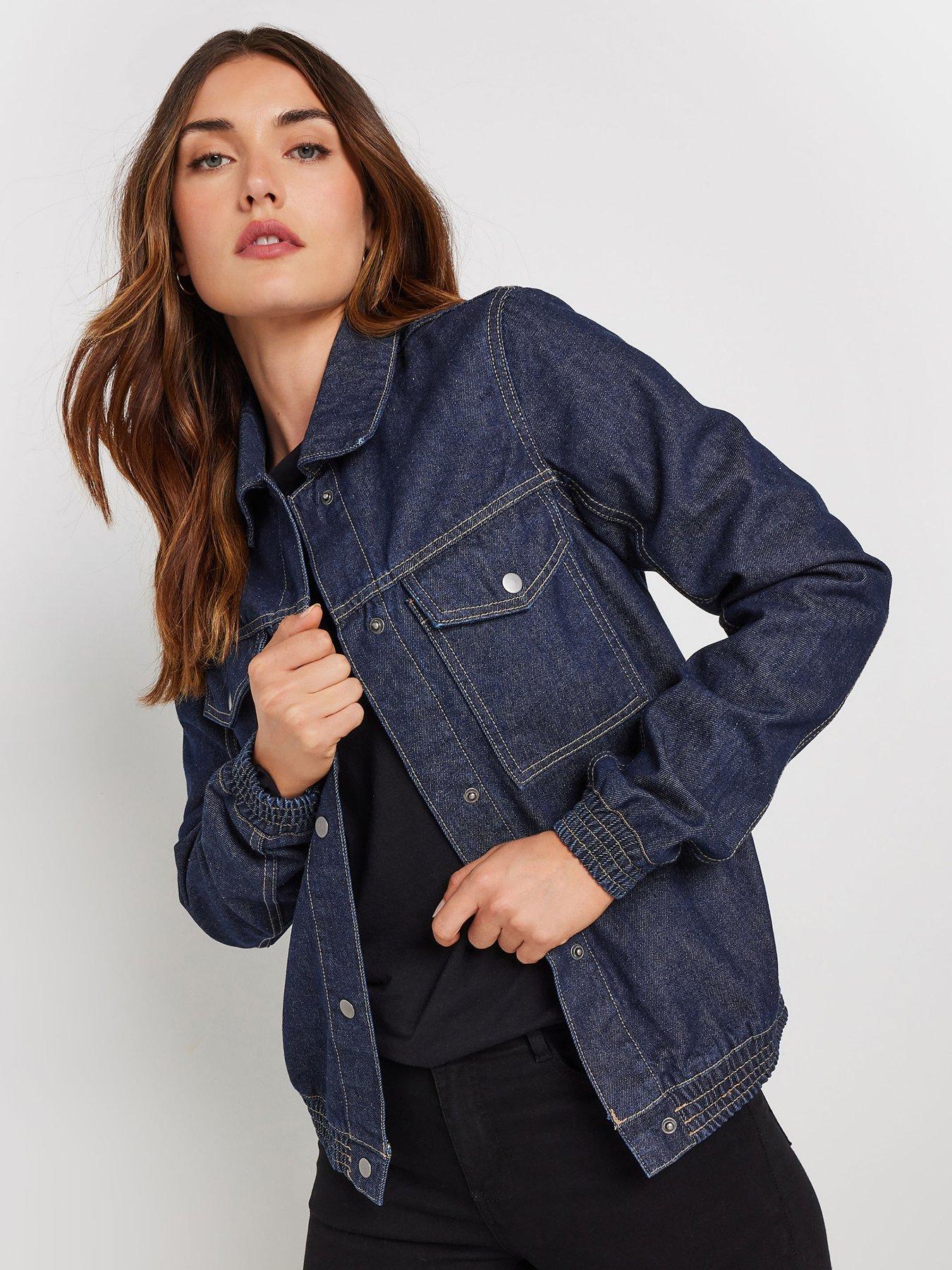 Long Tall Sally Bomber Jacket - Blue | Very