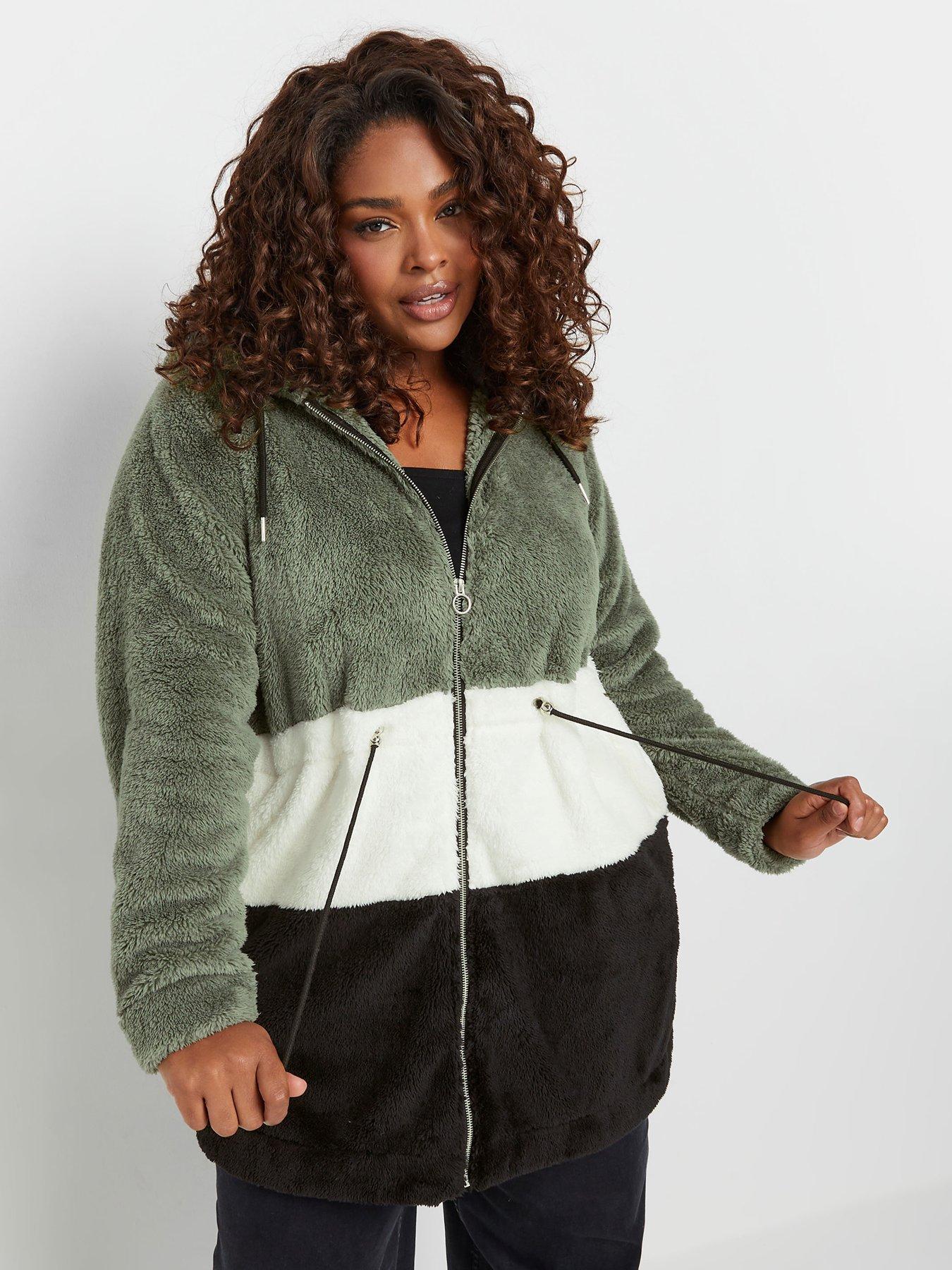 Yours Curve Colour Block Jacket - Multi | Very