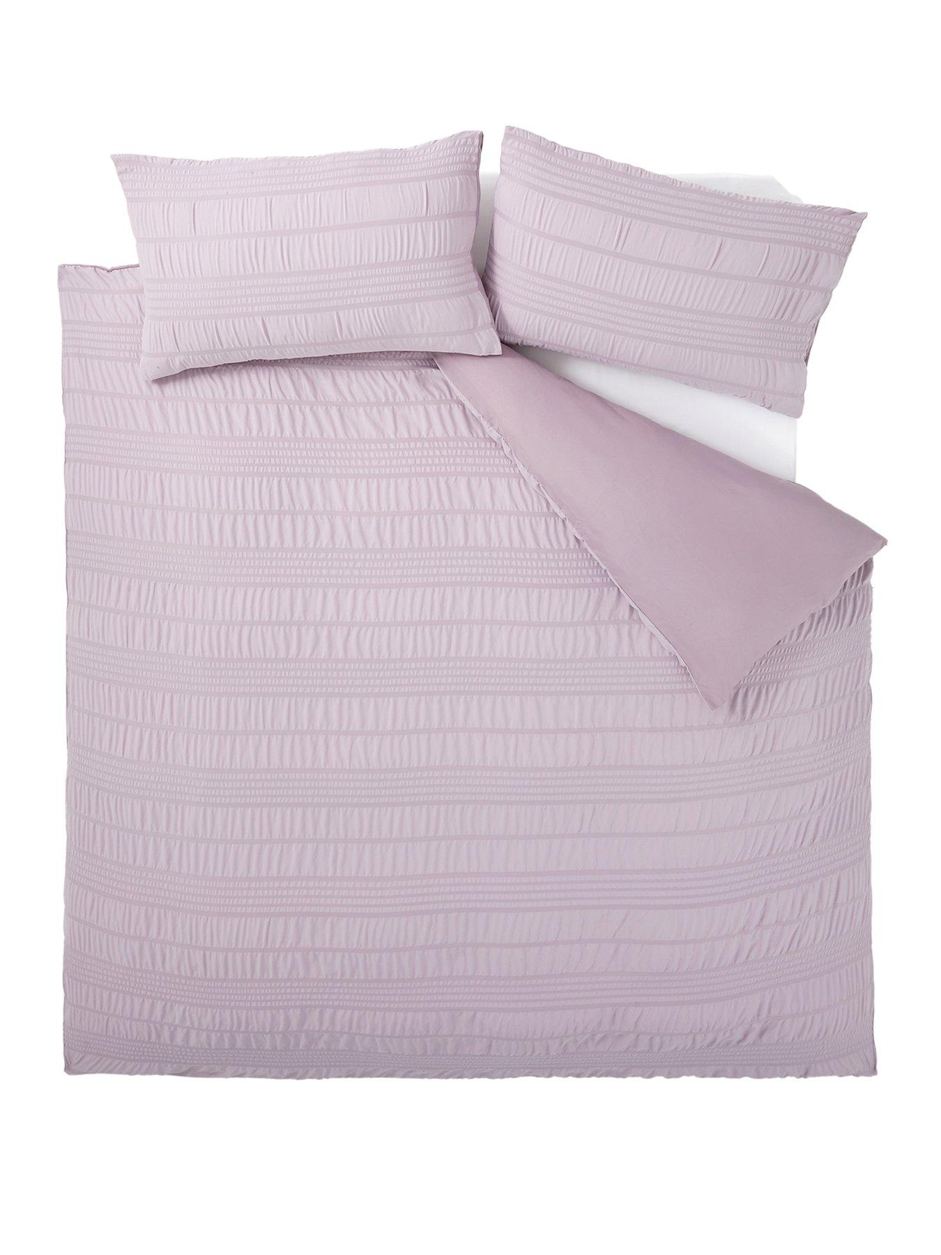 The Very Collection Athena Super Soft Seersucker Duvet Cover Set | Very