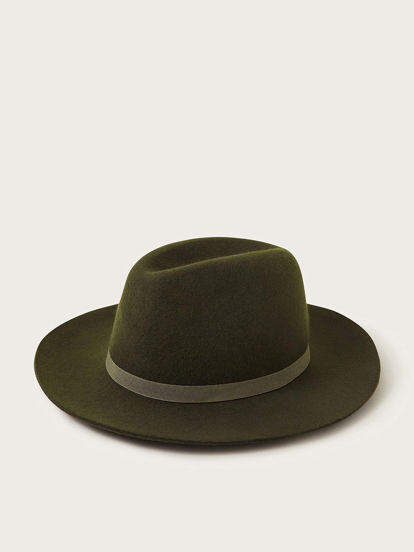 Monsoon Wool Fedora Hat - Khaki | Very