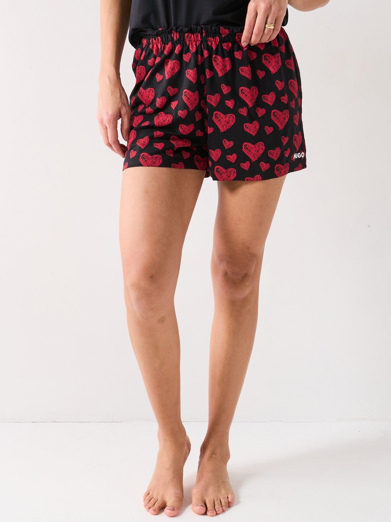 HUGO Heart Patterned Nikka Short - Red | Very