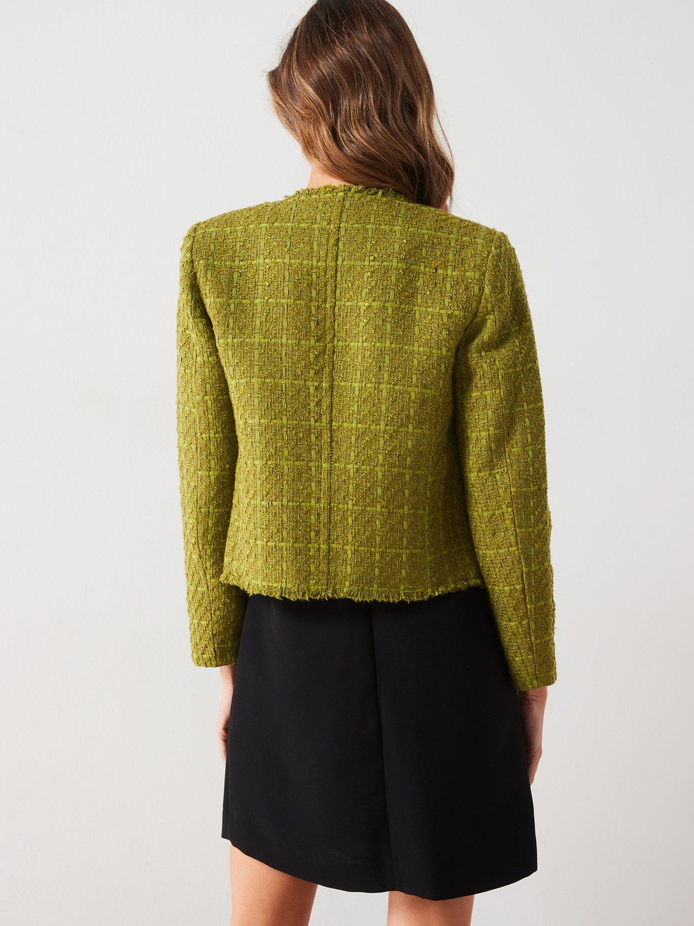 Mango Buttoned Trophy Jacket - Green | Very