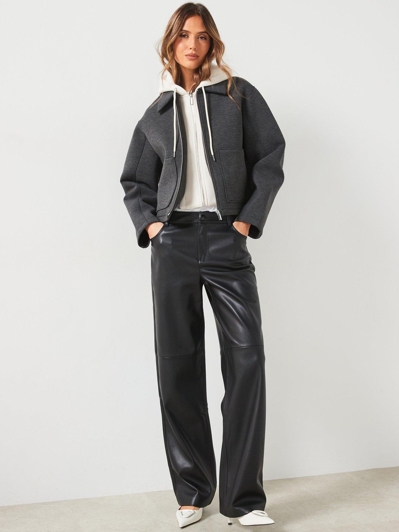 Mango Combined Hooded Jacket - Grey | Very