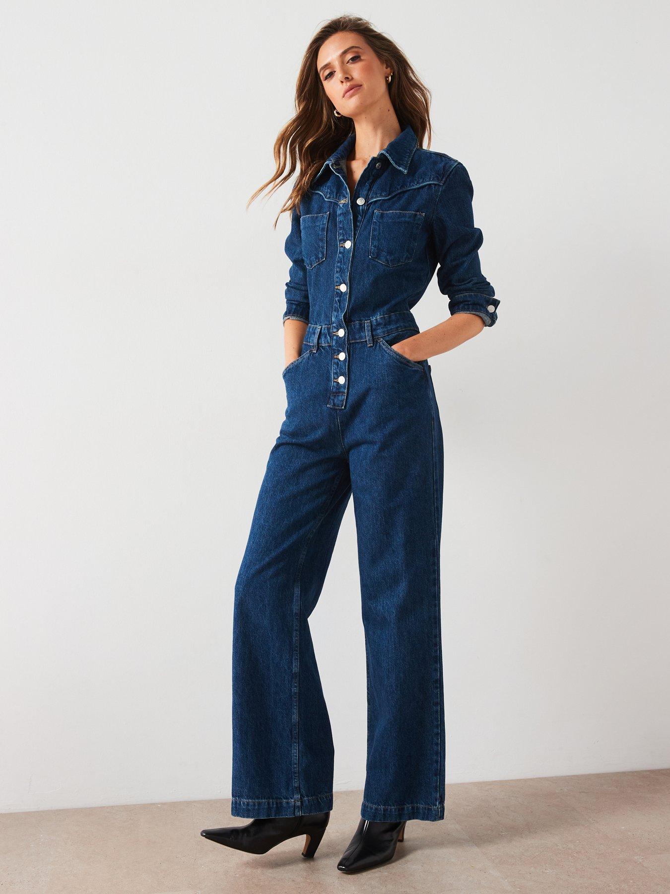 Mango One-Piece Suit - Blue | Very