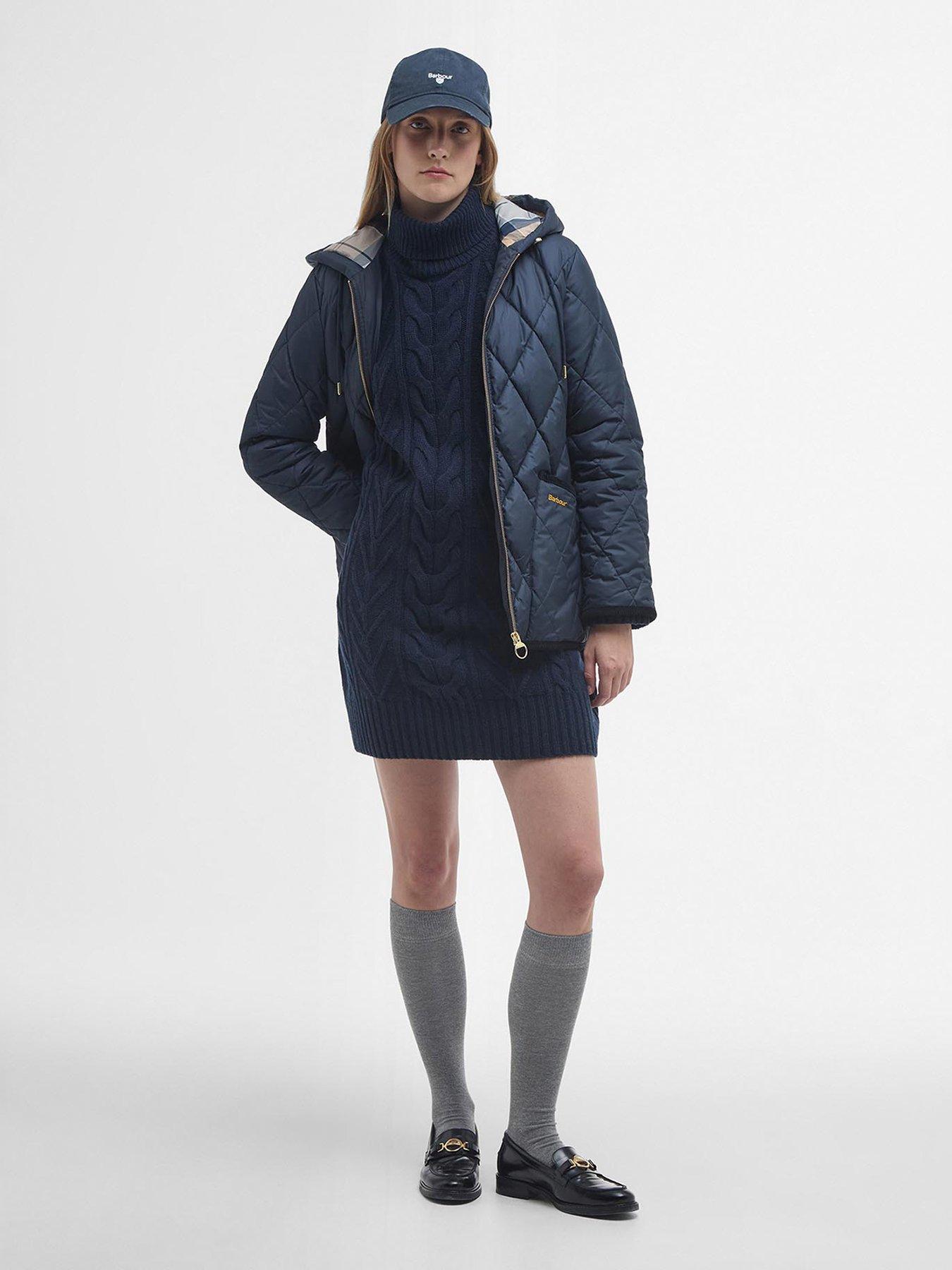 Barbour Erin Quilted Jacket - Navy | Very