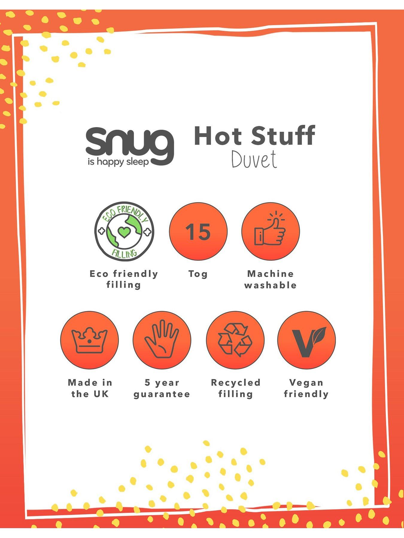 Snug Hot Stuff Duvet - 15 Tog - King - White | Very