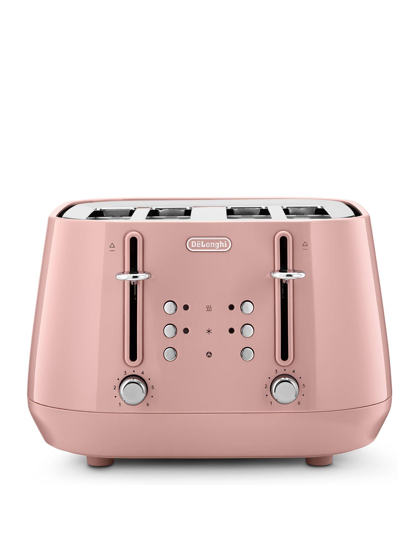 DeLonghi Eclettica 4-Slice Toaster - Pink | Very