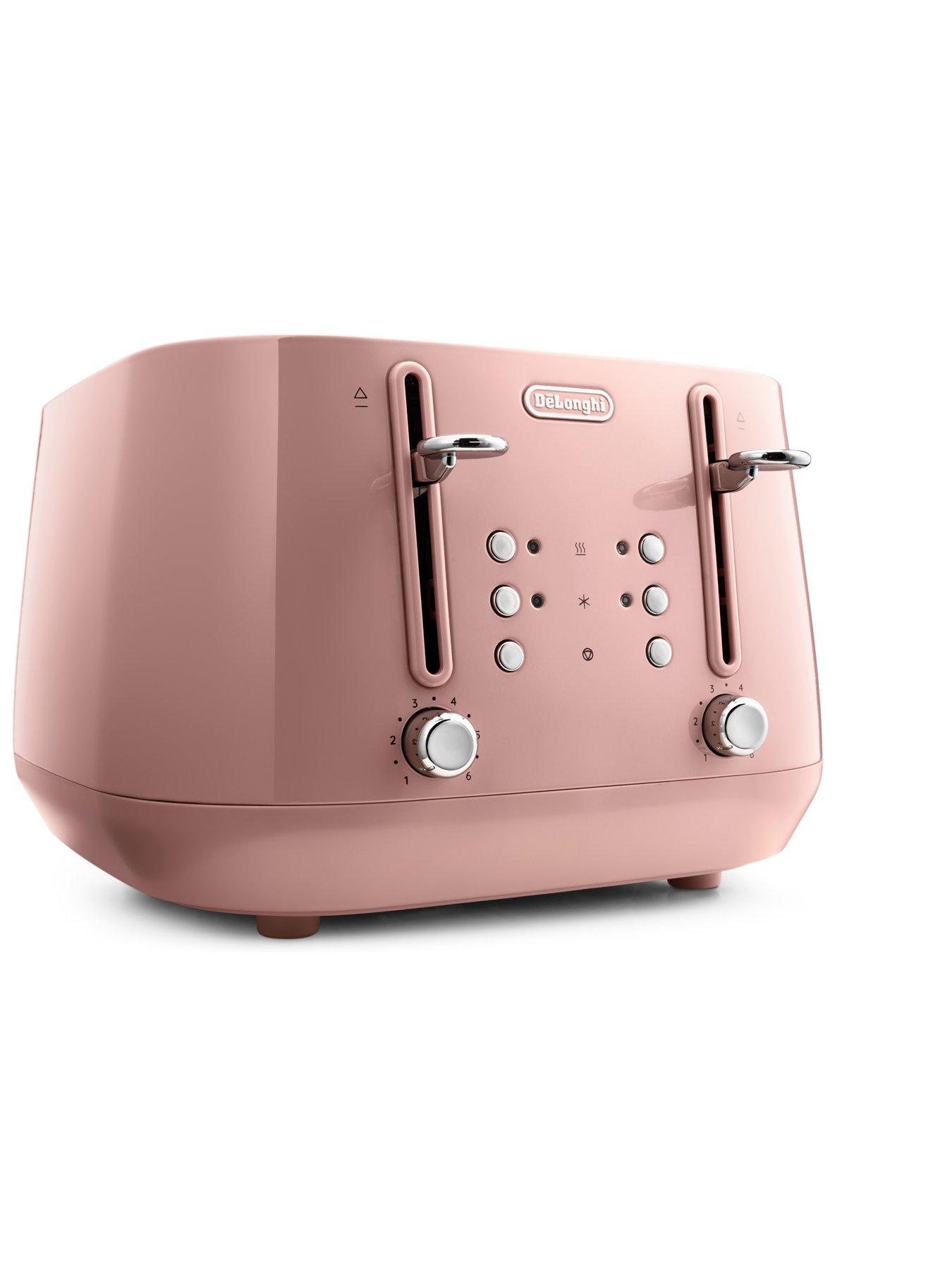 DeLonghi Eclettica 4-Slice Toaster - Pink | Very