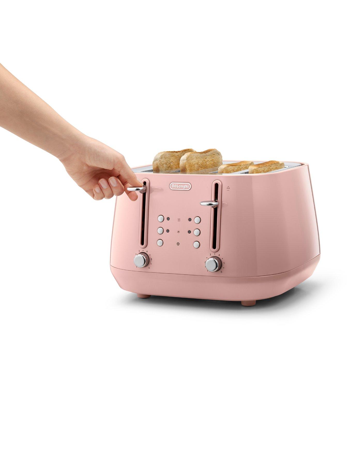 DeLonghi Eclettica 4-Slice Toaster - Pink | Very