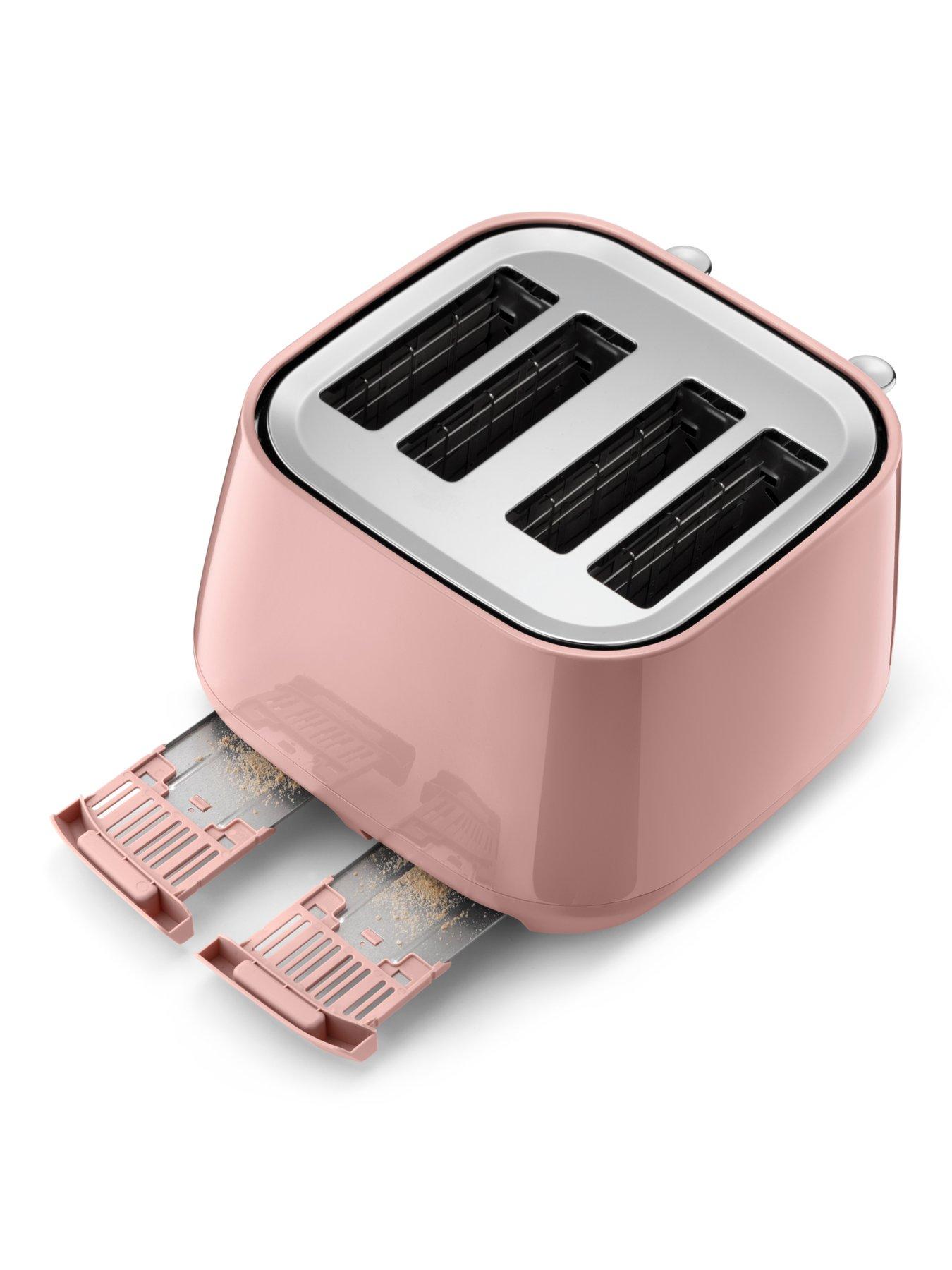 DeLonghi Eclettica 4-Slice Toaster - Pink | Very