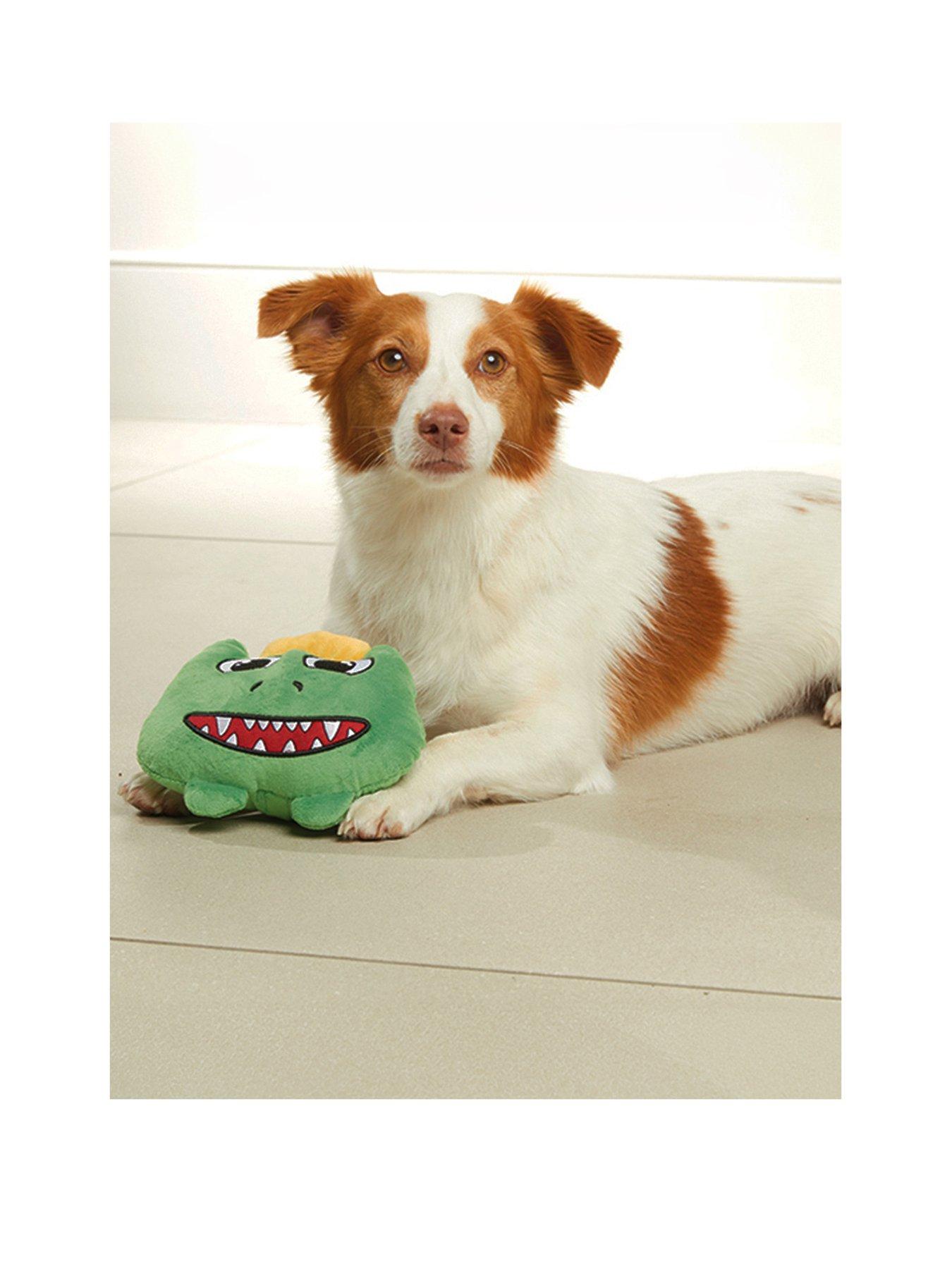 JML Chuckle Chums Vibrating Dog Toy Dino | Very