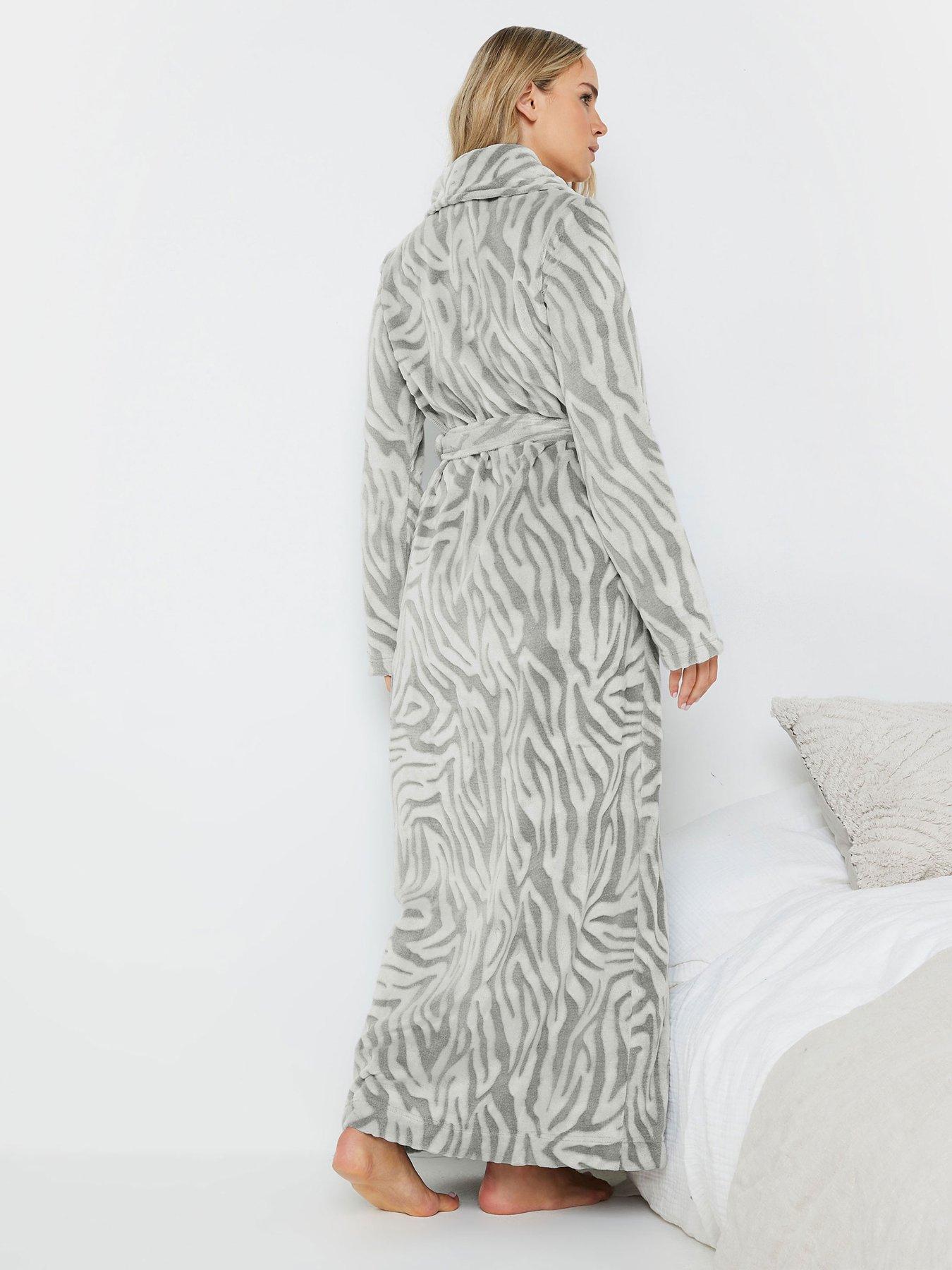 Long Tall Sally Tall Zebra Clipped Shawl Robe | Very