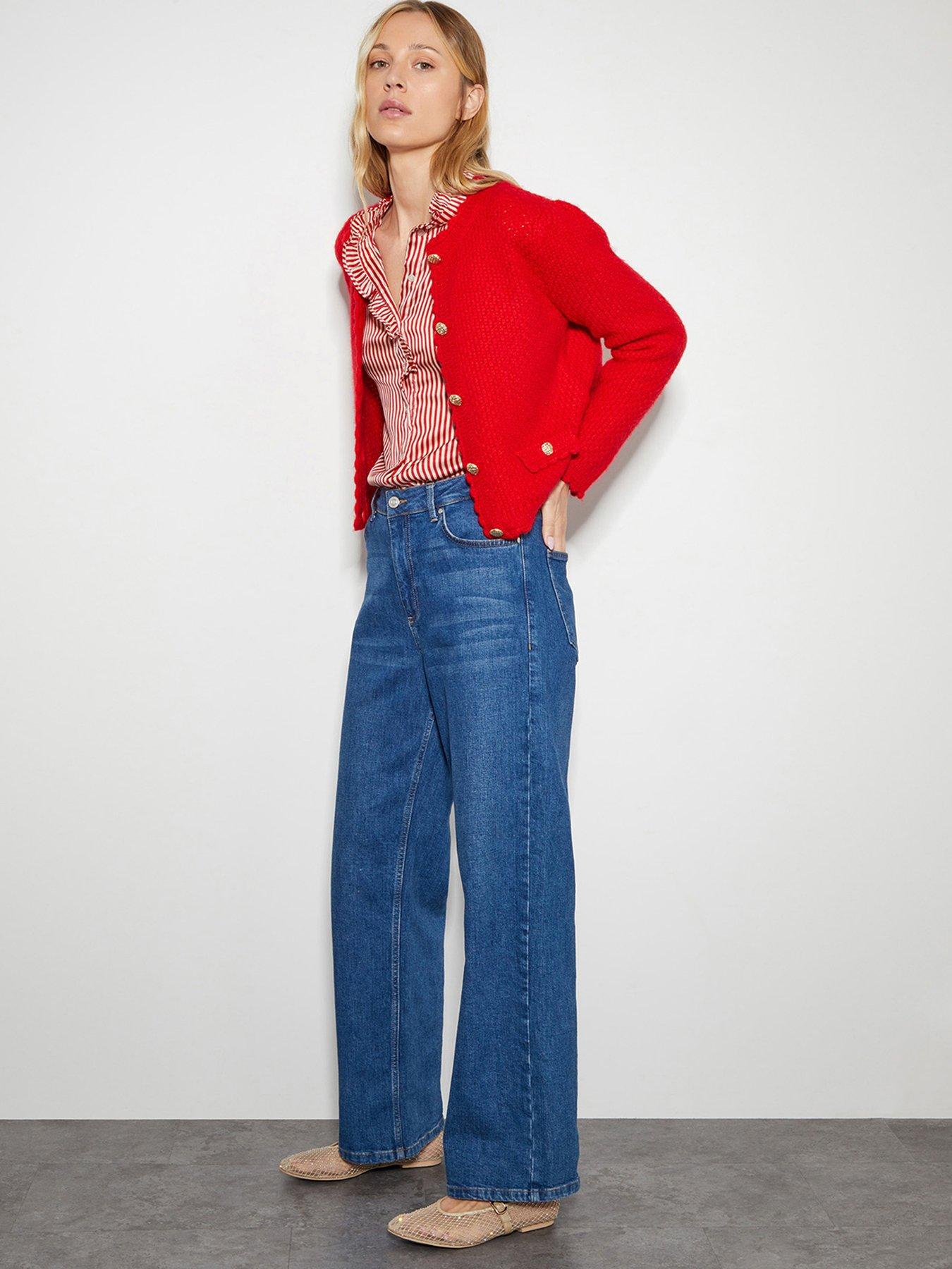 Monsoon Nancy Stripe Blouse - Red | Very