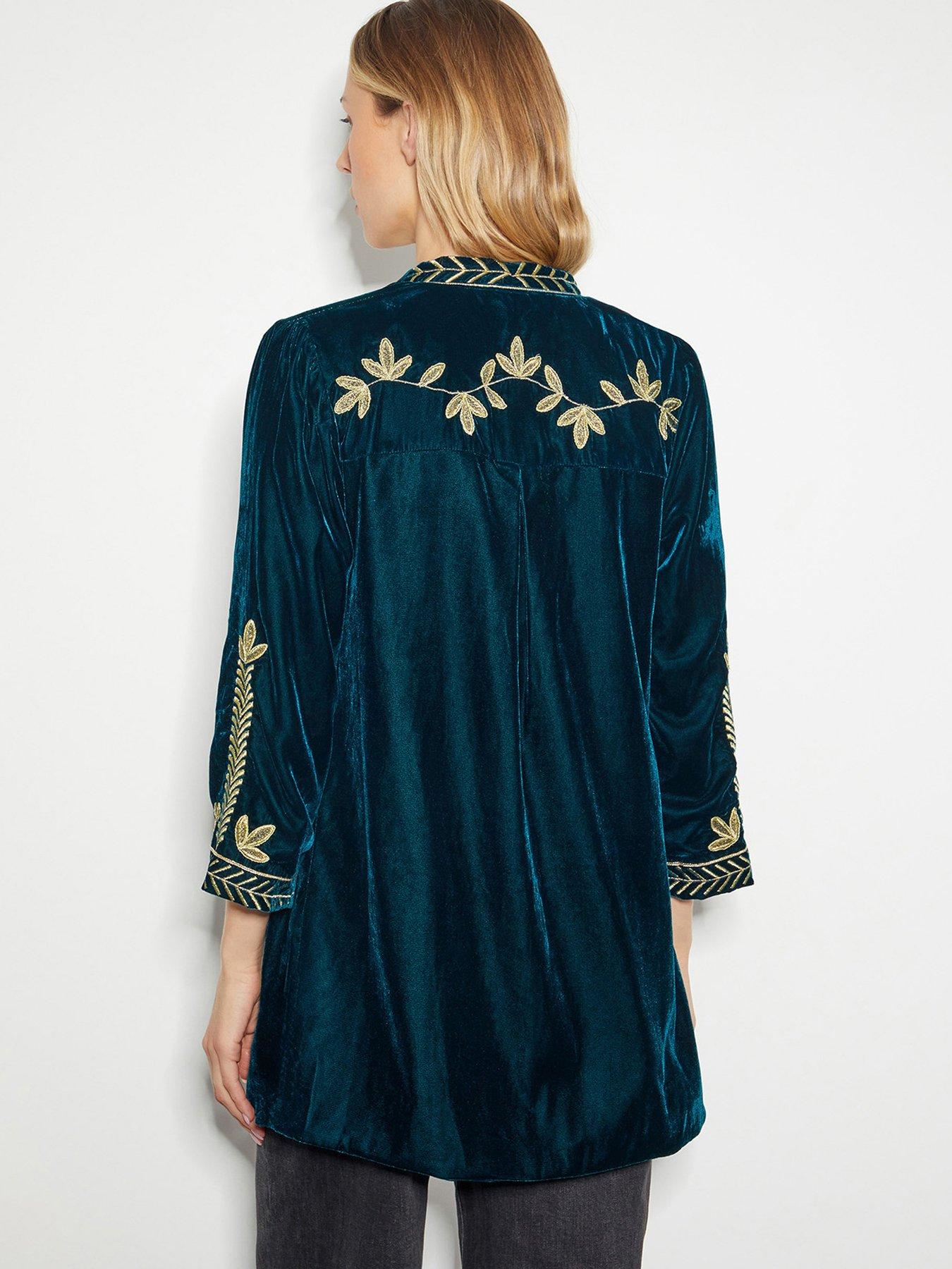 Monsoon Fiona Velvet Jacket - Multi | Very