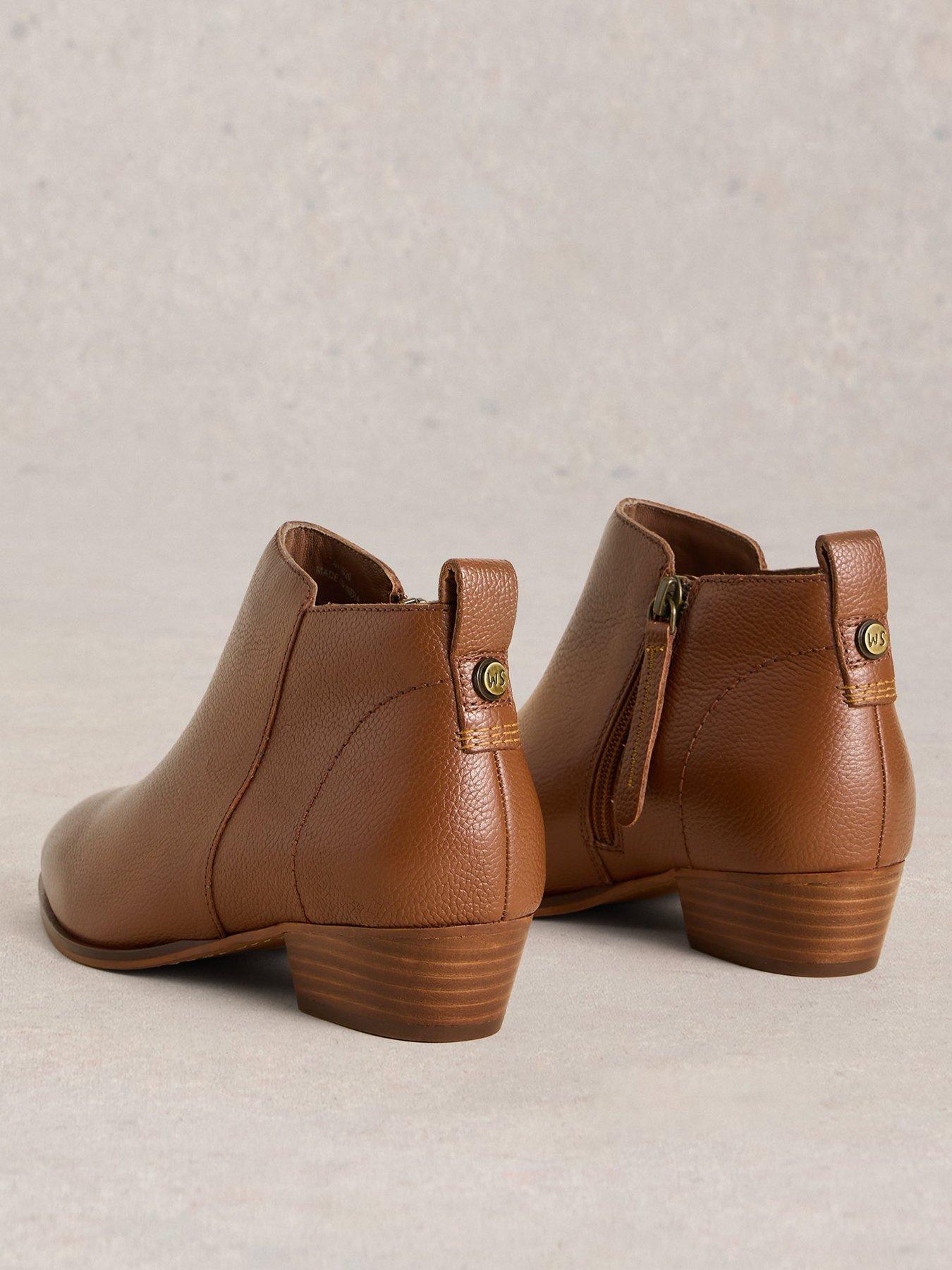 White Stuff Willow Leather Ankle Boot - Brown | Very