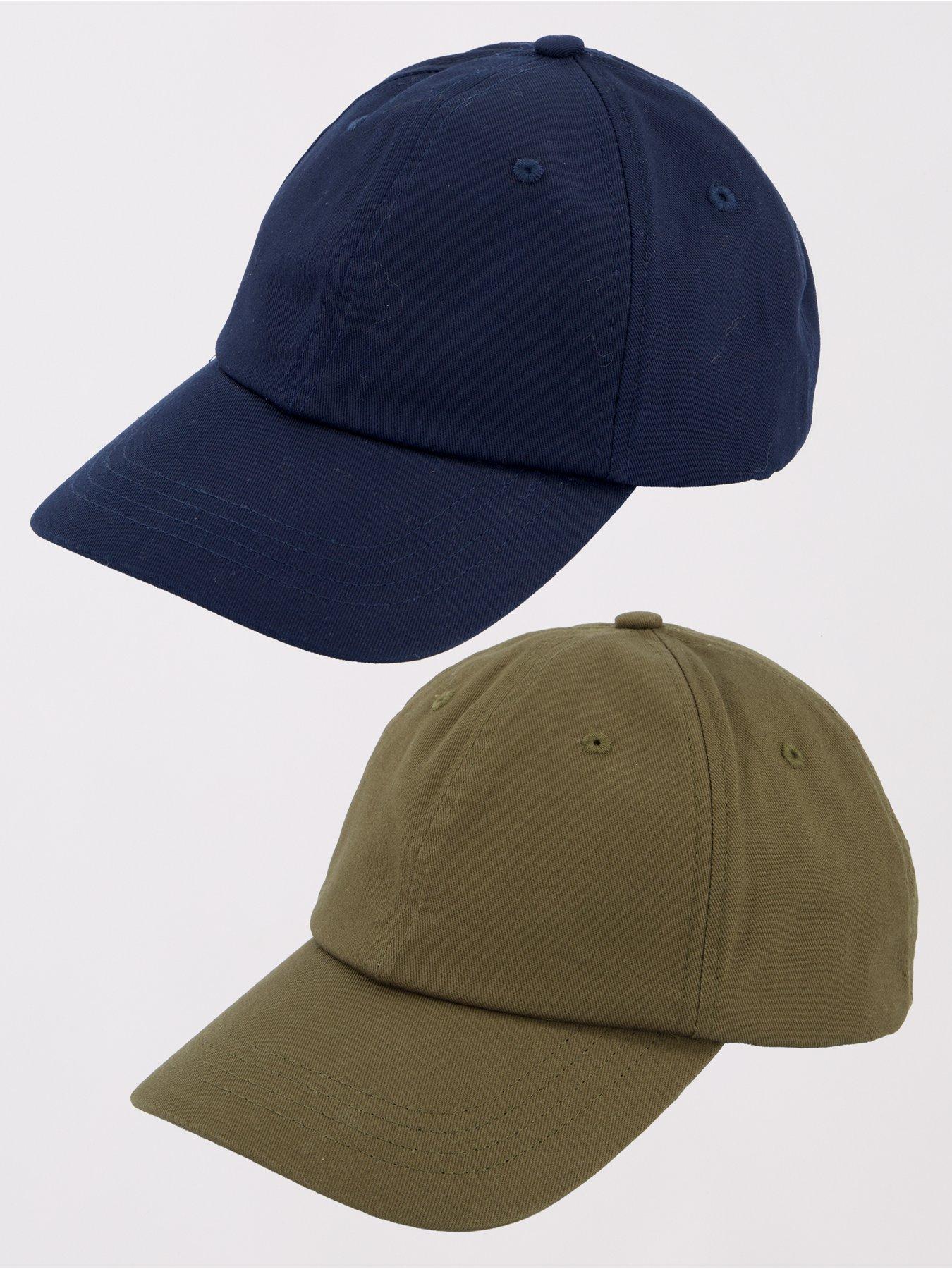 Everyday 2 Pack Caps - Navy/Khaki | Very