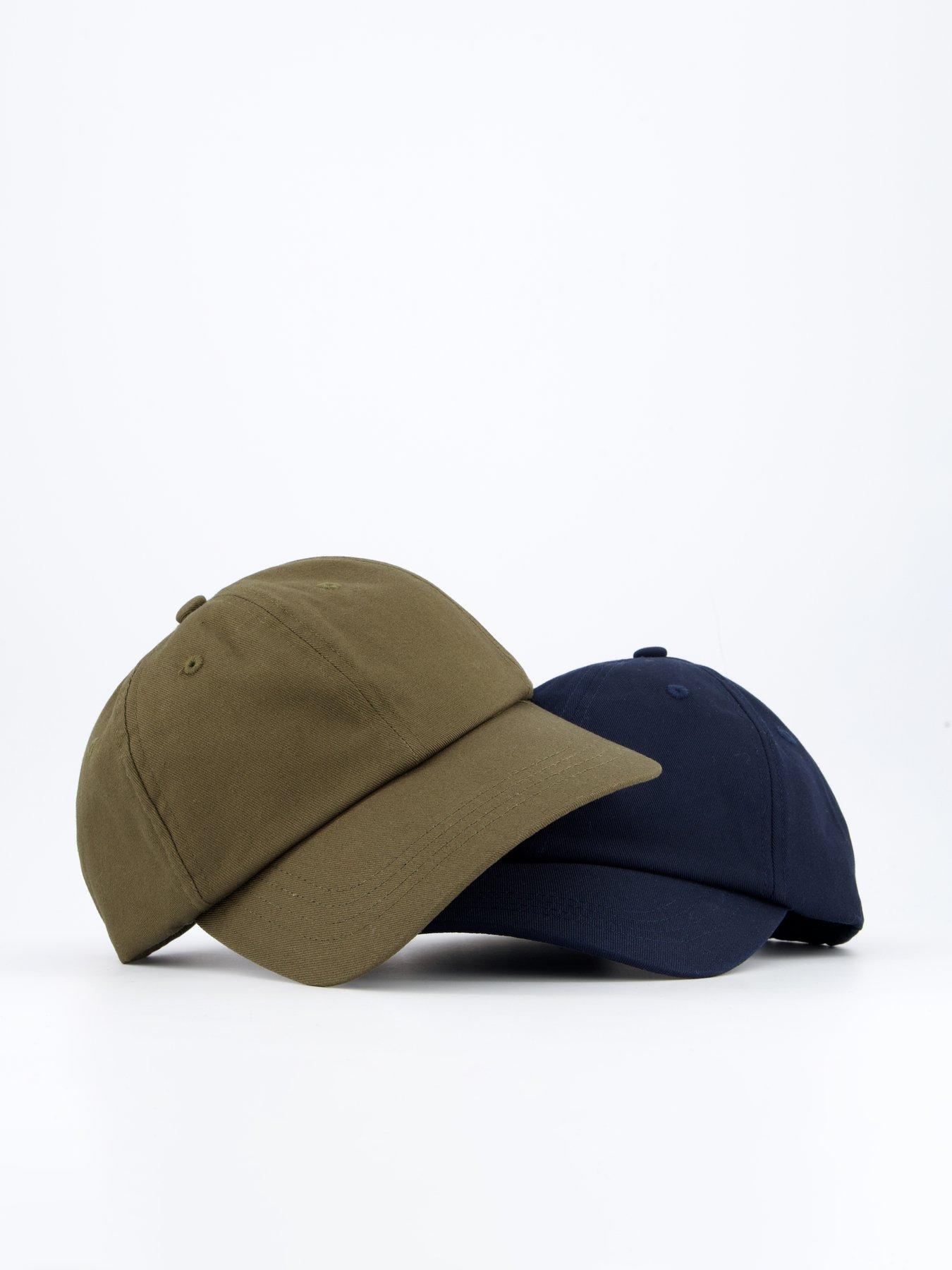 Everyday 2 Pack Caps - Navy/Khaki | Very